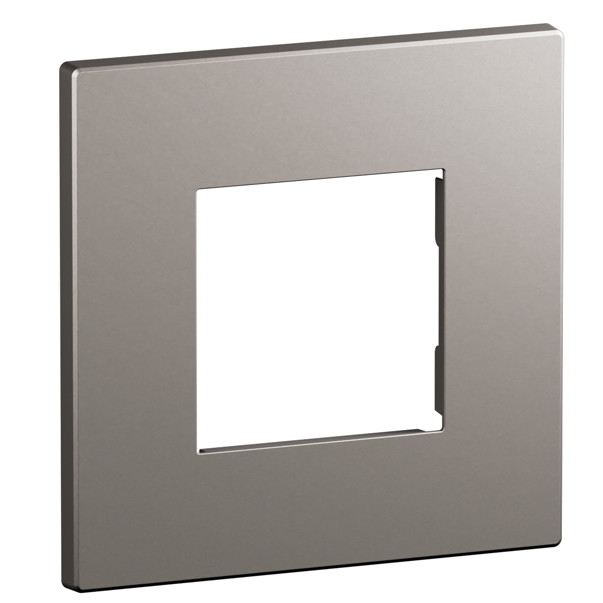 1 gang 2 modules British Standard plate matt titanium | AC1102MT1 ...