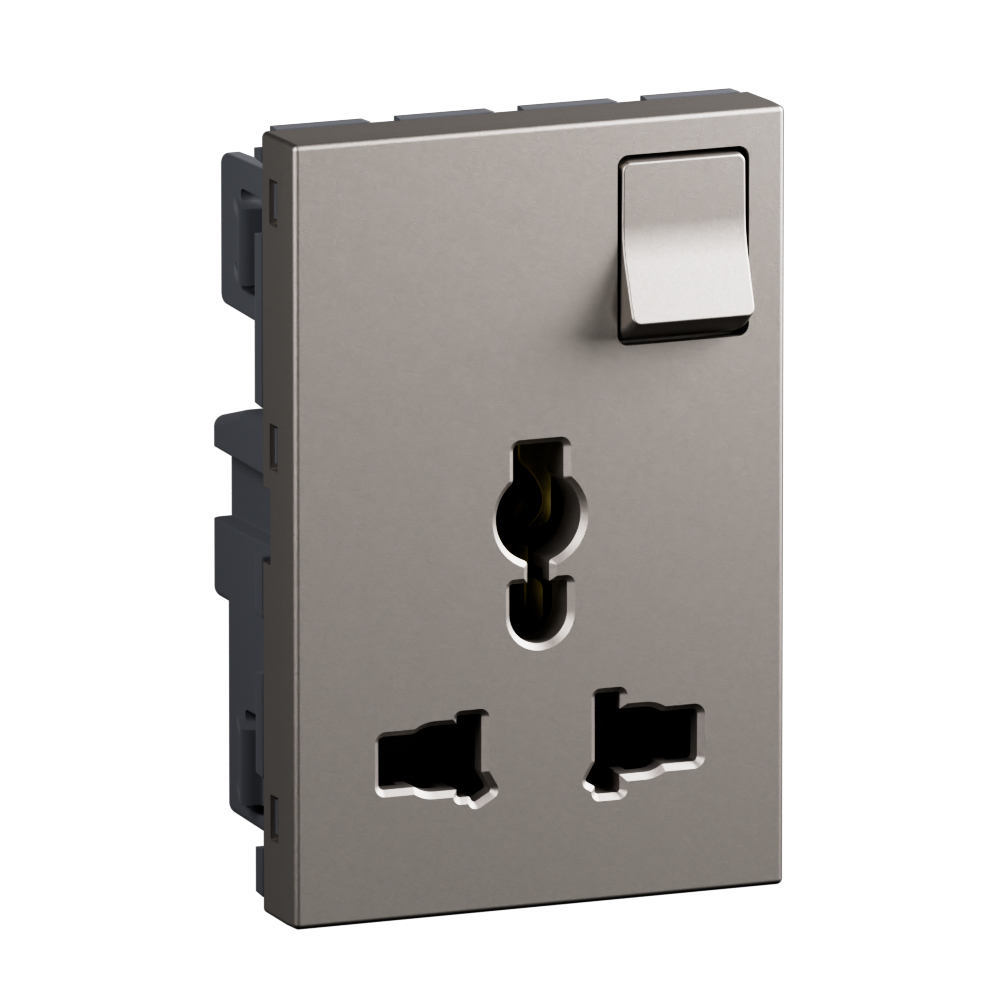 Arteor Advance - 3 modules multistandard 2 poles + earth shuttered ...