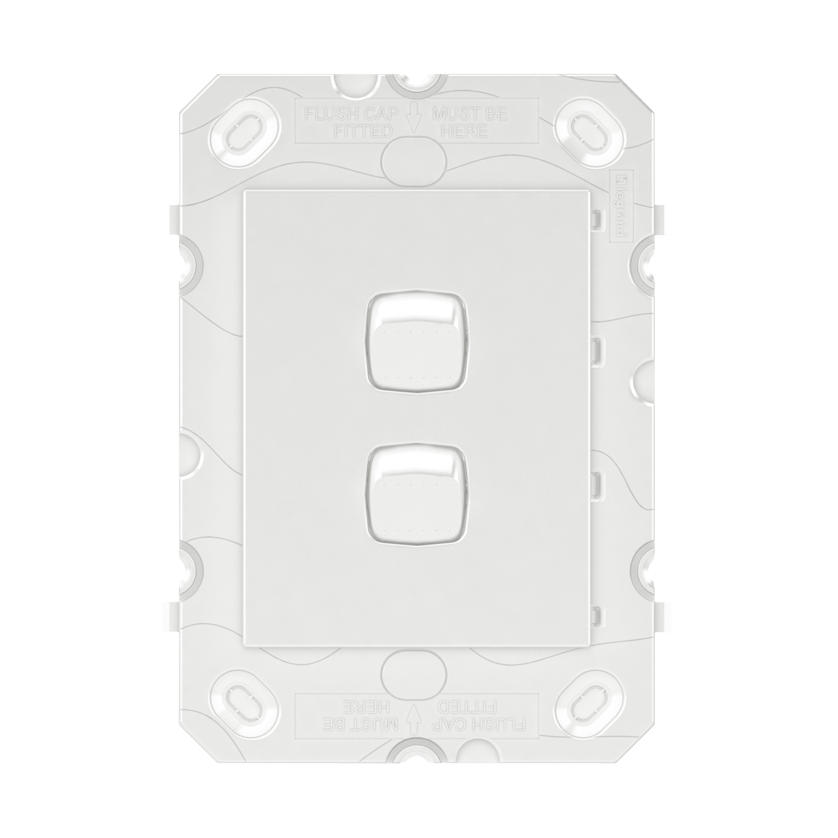Legrand Arteor 770 Series 16A 240V a.c 2 Gang 2 Way Single Pole Double ...