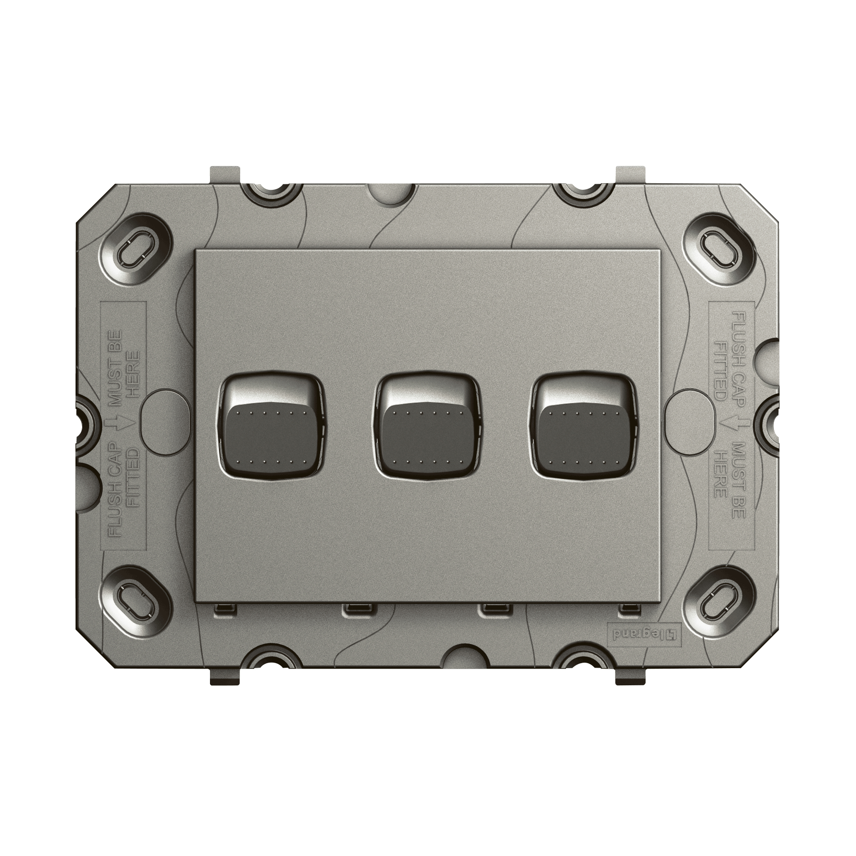 Legrand Arteor 770 Series 16A 240V a.c 3 Gang 2 Way Single Pole Double ...