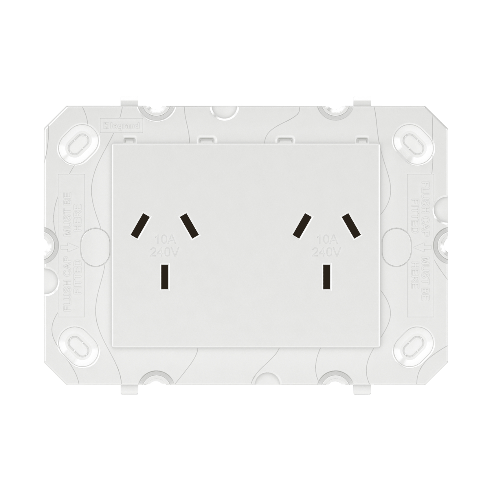 Legrand Arteor 770 Series 10A 2 Gang Horizontal Autoswitch Double Power ...