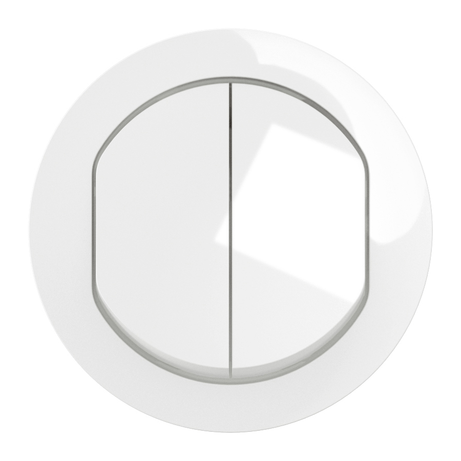 CB4001 Enjoliveur pour double interrupteur ou va-et-vient Céliane ...