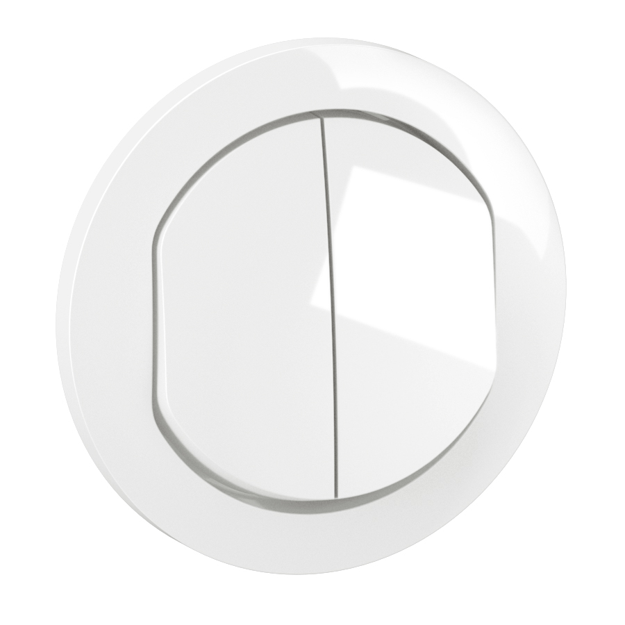 CB4001 Enjoliveur pour double interrupteur ou va-et-vient Céliane ...