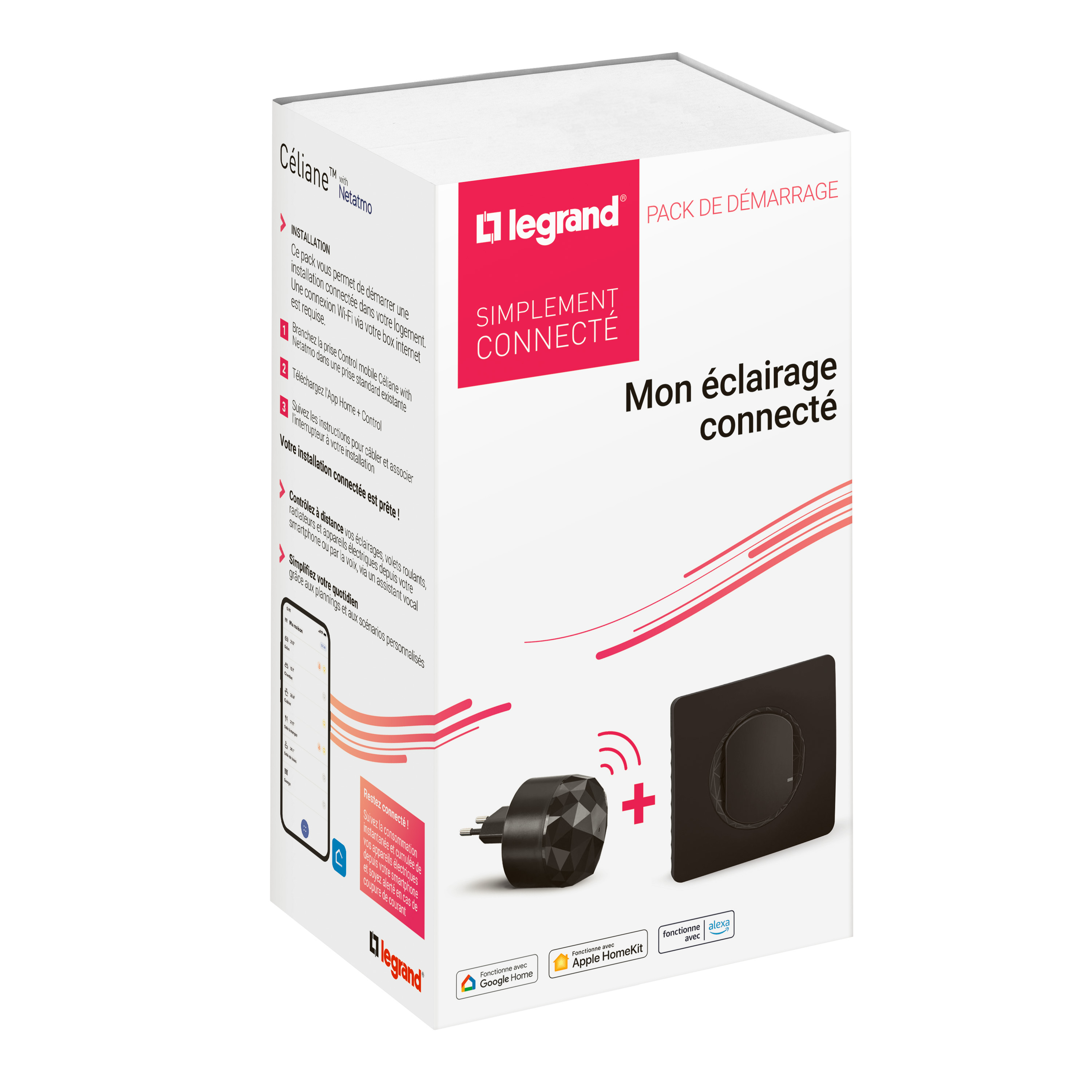 Pack de démarrage connecté Céliane with Netatmo : interrupteur connecté ...