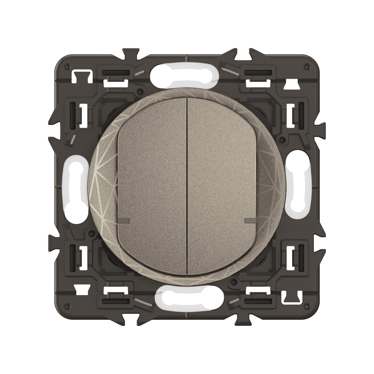 Interrupteur filaire double connecté avec Neutre, avec support et ...