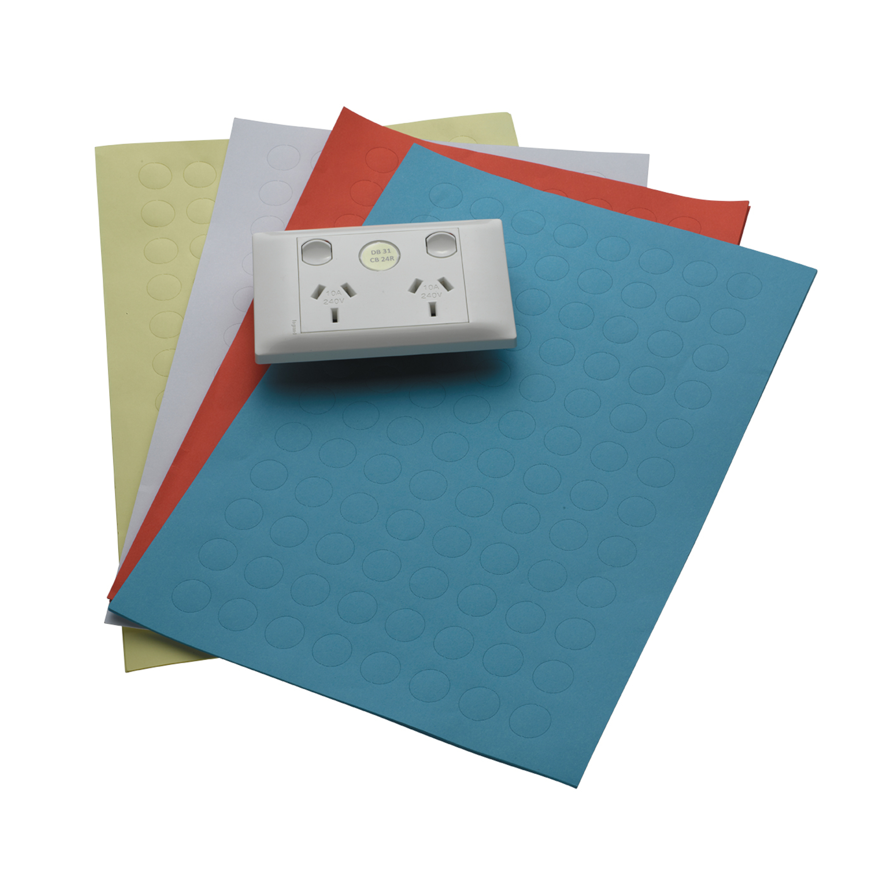 Excel Life EMCLID Circuit ID Labels Pack of 10 Sheets Blue ...