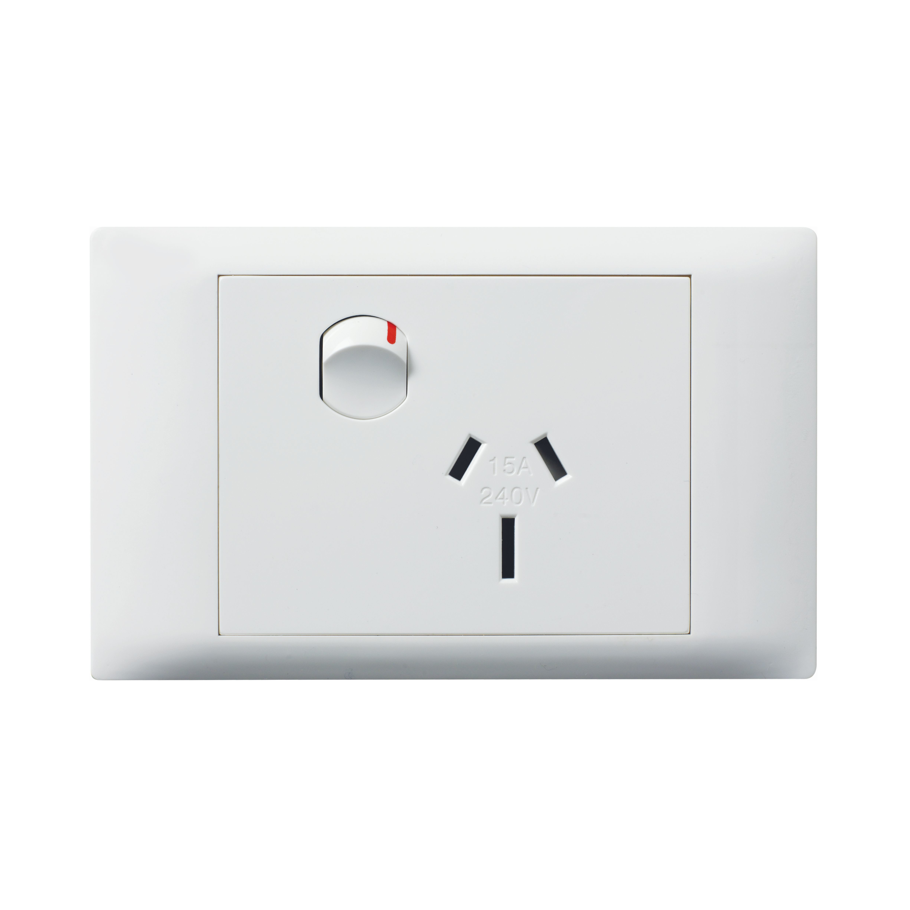 Excel Life Common Plate 15A Horizontal Single Power Point | EC787/15WE ...