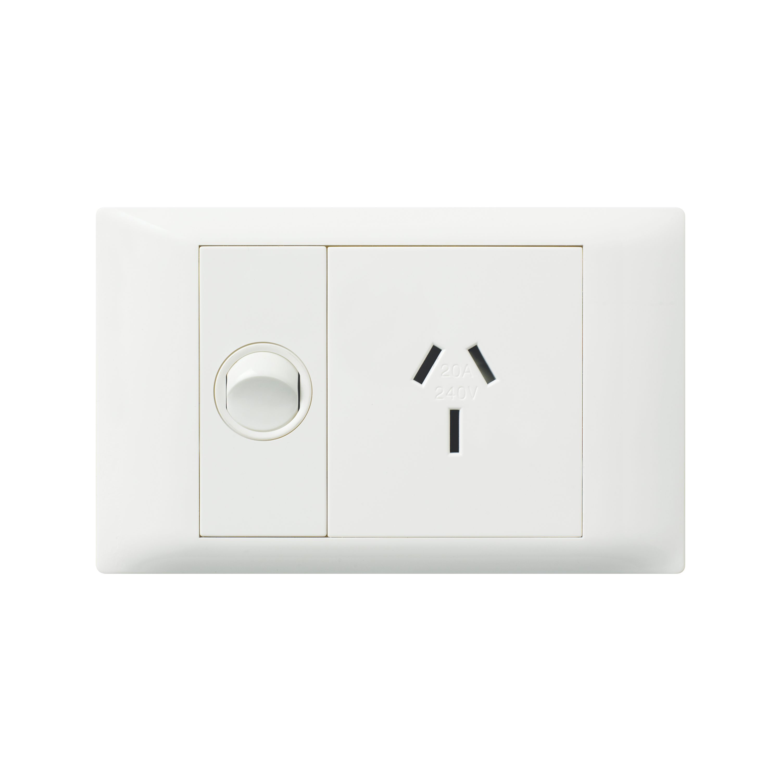 Excel Life Common Plate 20A Horizontal Single Power Point | EC787/20WE ...