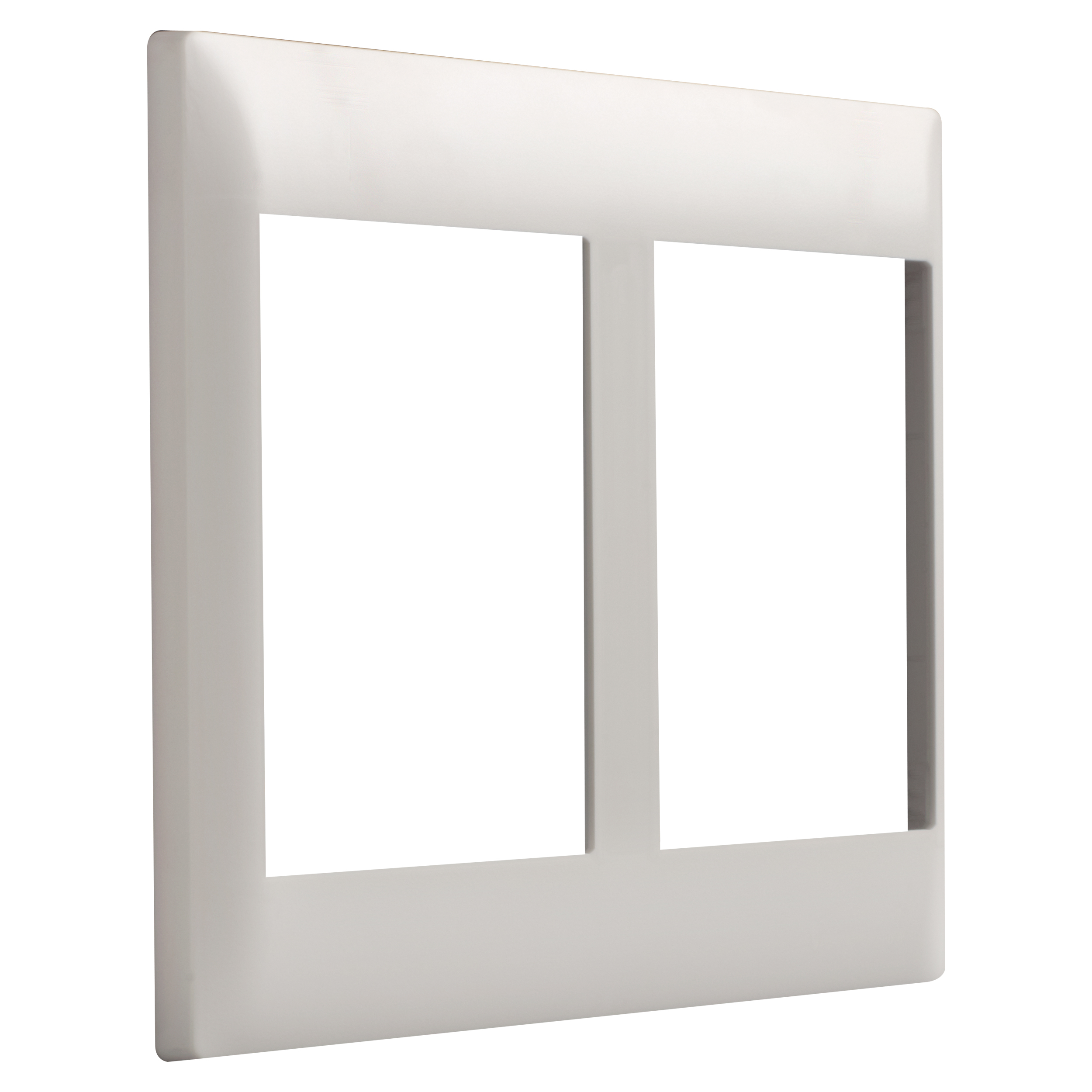 Excel Life Common Plate 2 Gang Vertical Multipanel Coverplate White ...
