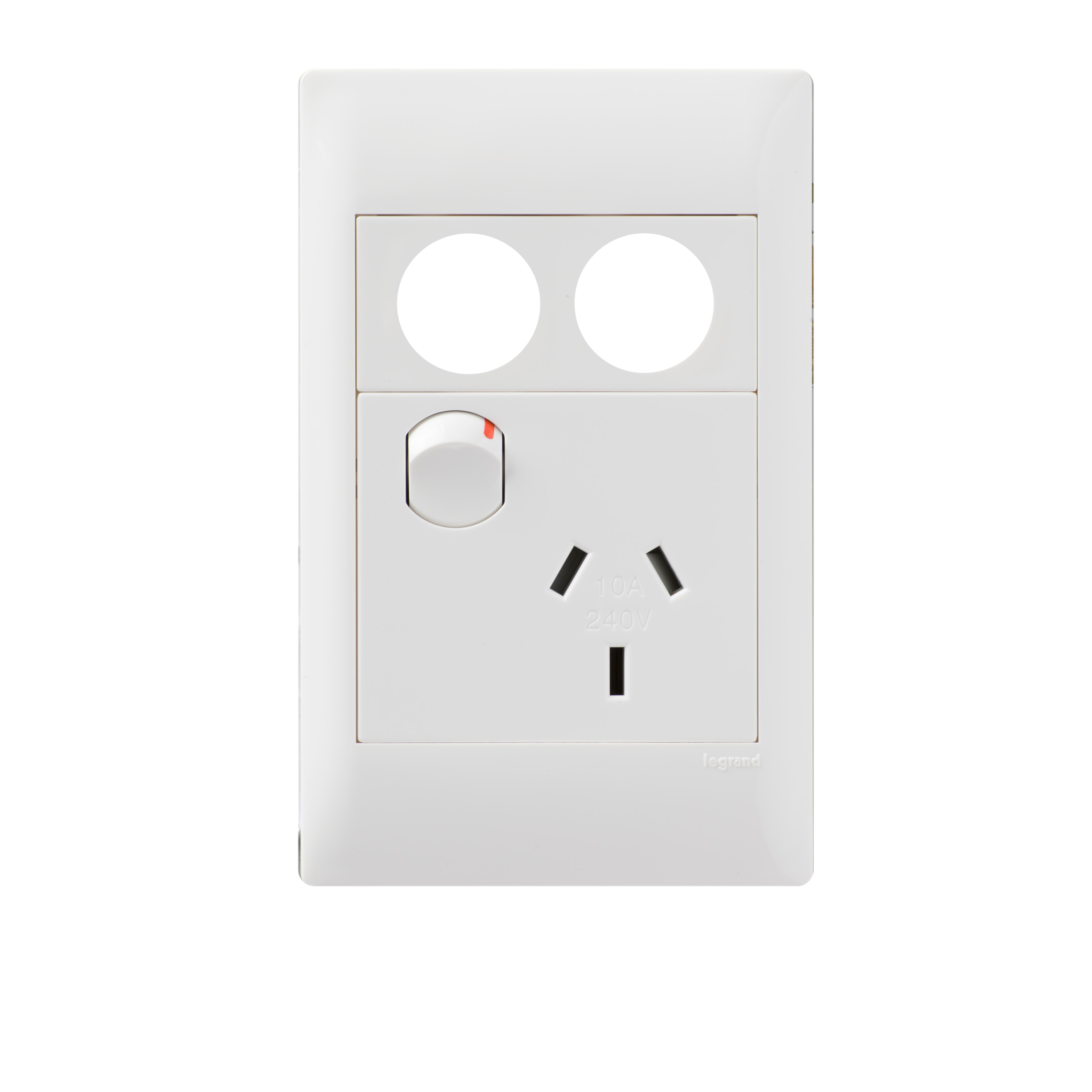 Excel Life Common Plate 10A Vertical Single Power Point with 2 Extra ...