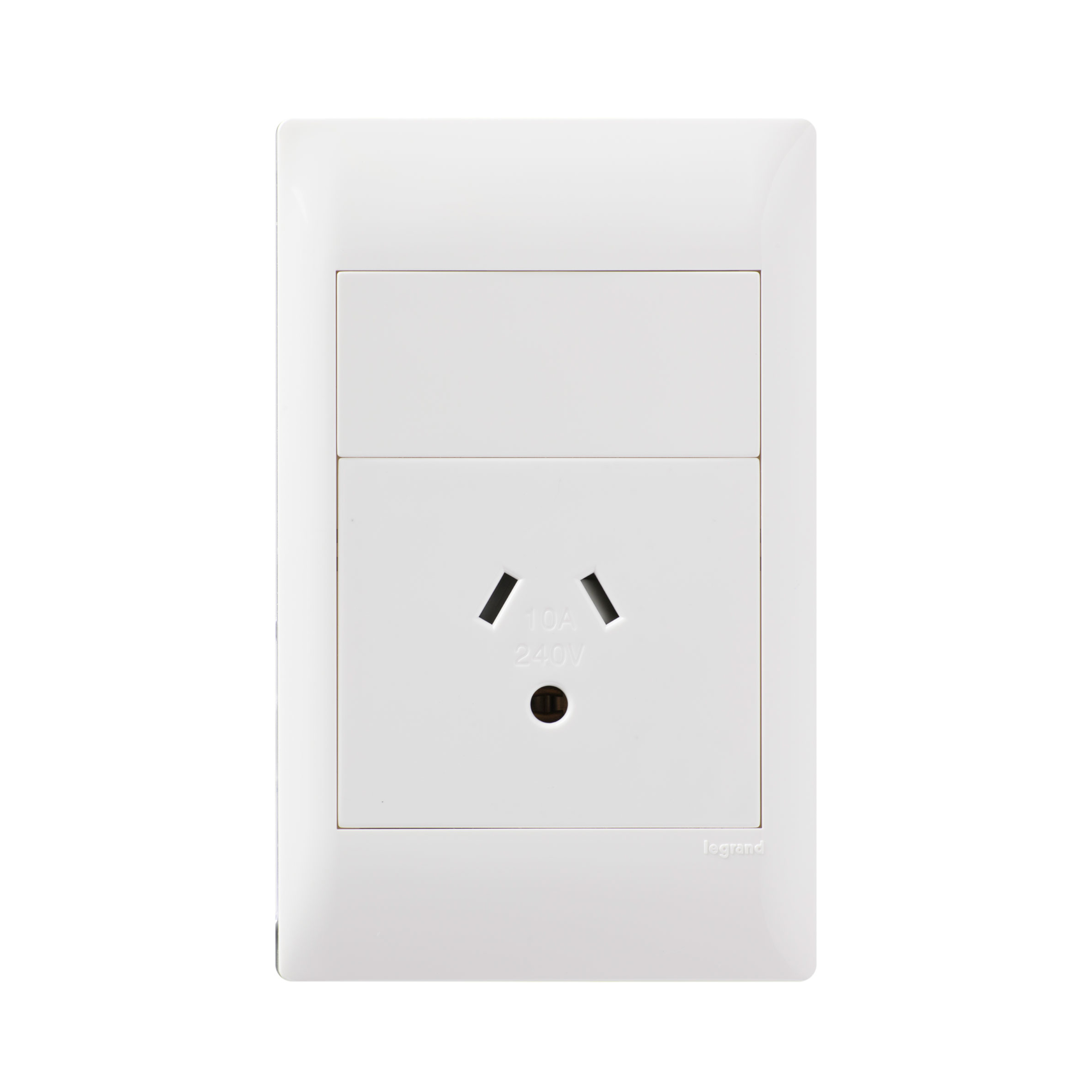 Excel Life Common Plate 10A Autoswitch Vertical Single Power Point with ...