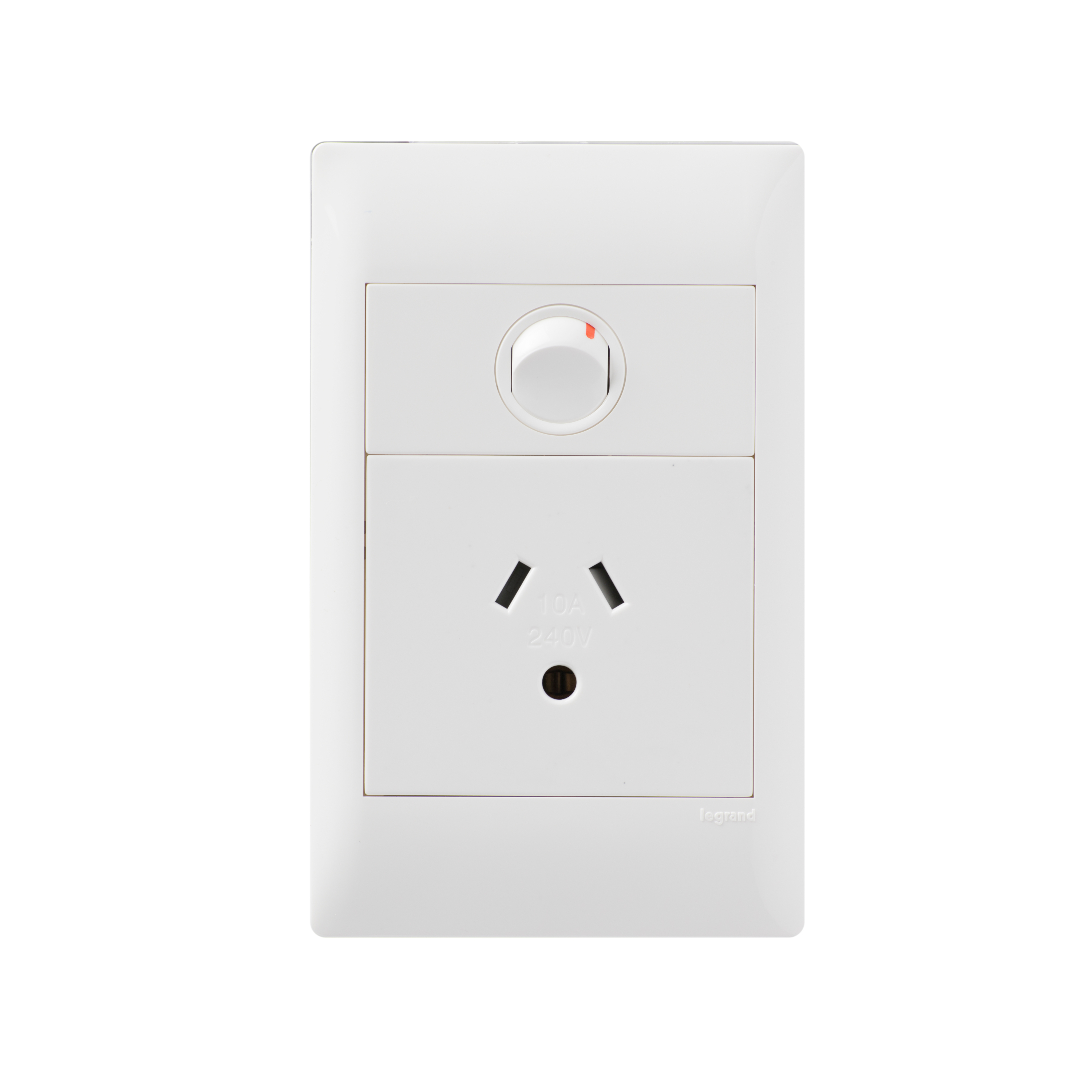 Excel Life Common Plate 10A Vertical Single Power Point with Round ...