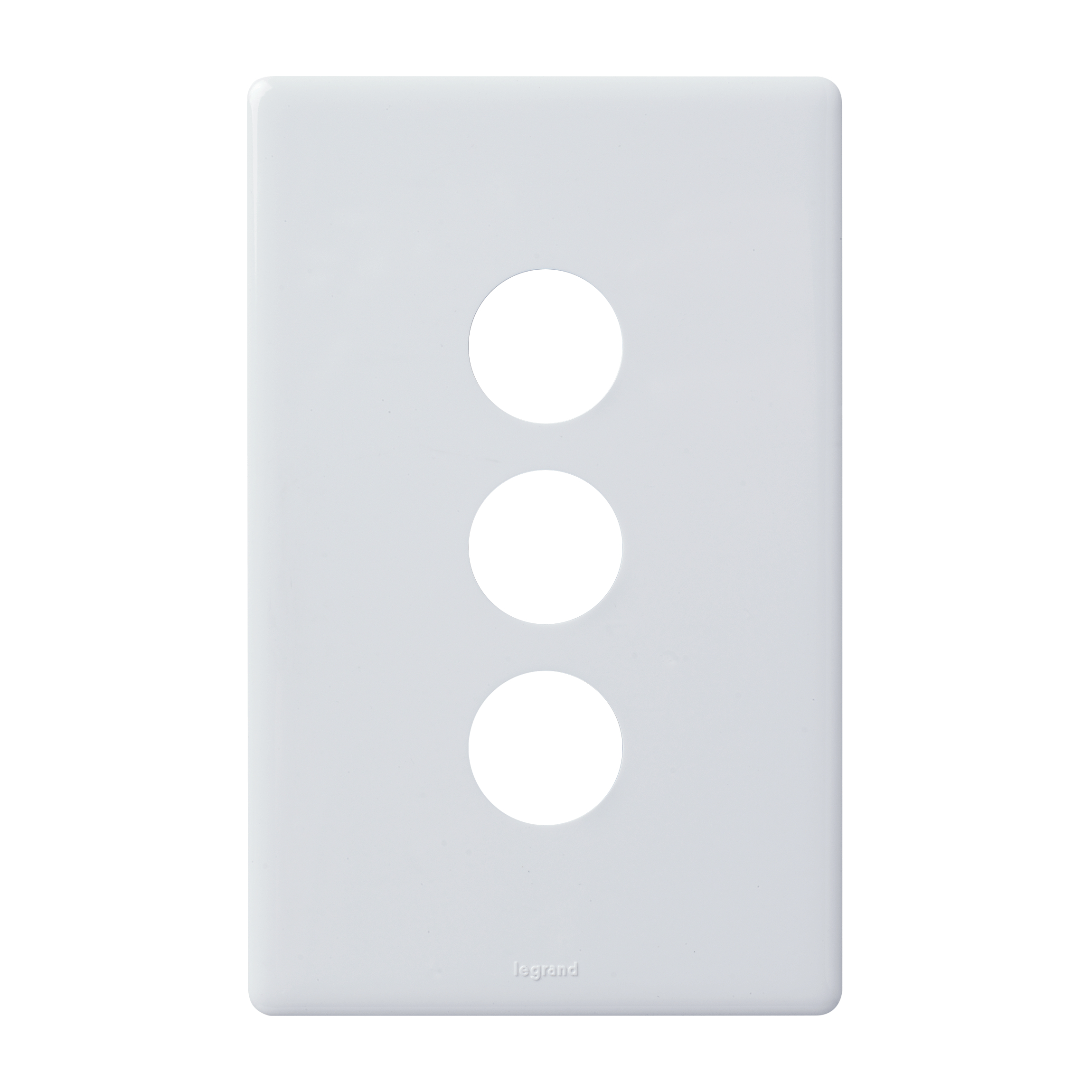 Excel Life EM Series Grid & Plate 3 Gang Gloss White | ED770/3GPLWE ...