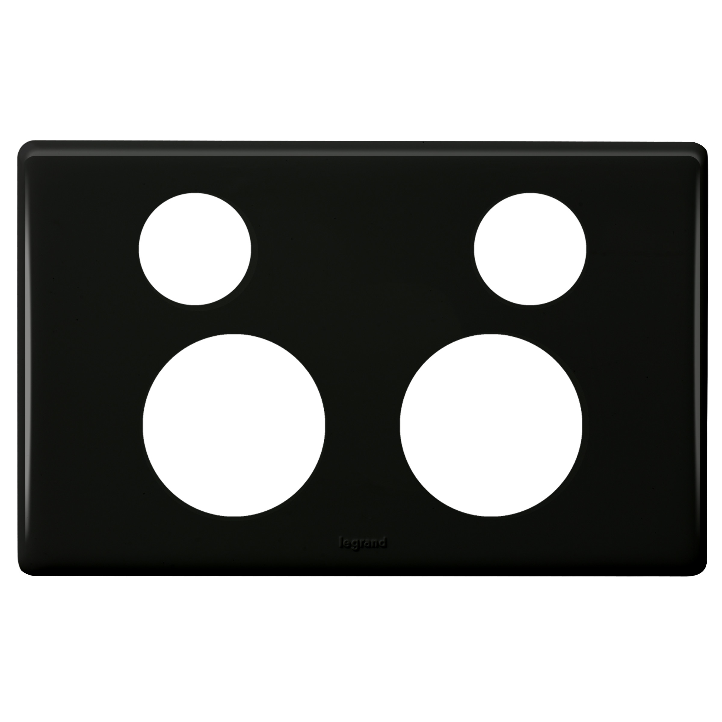 Excel Life Horizontal Double Powerpoint Coverplate Black | ED777PLBL ...