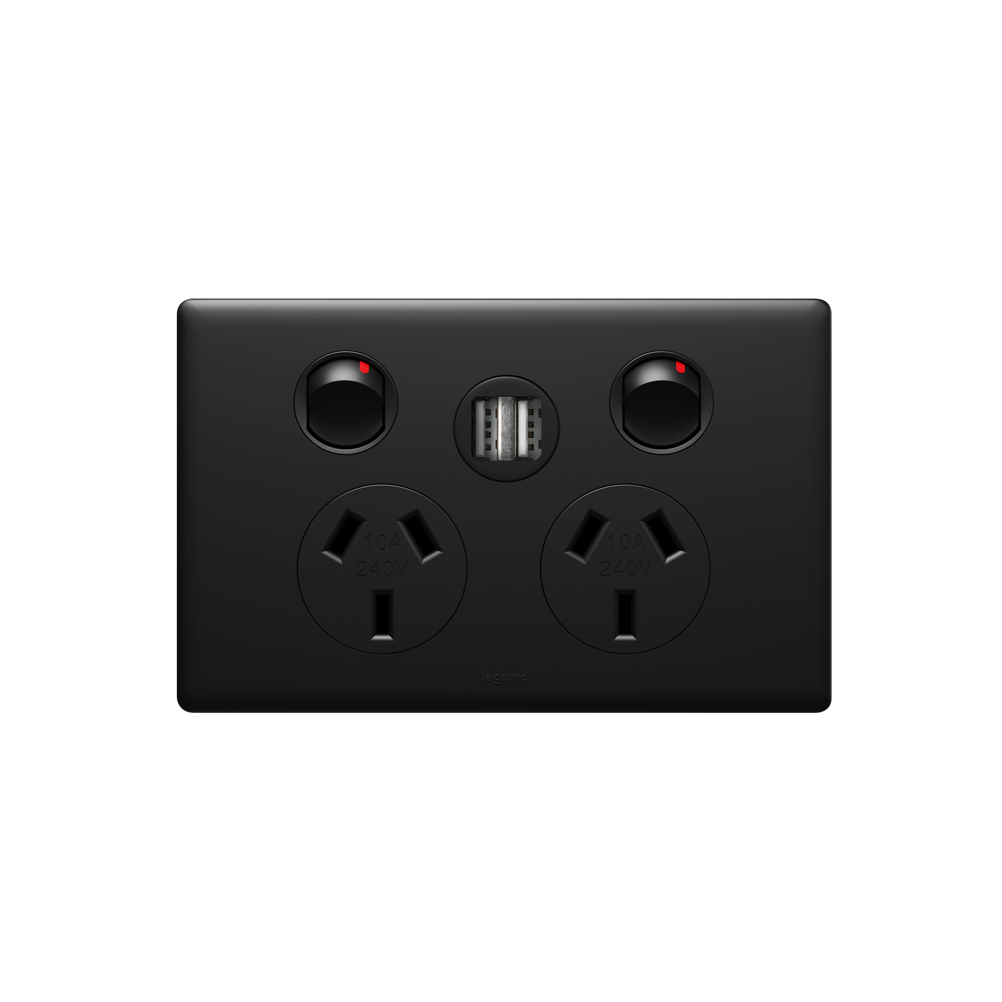 Excel Life 10A Double Powerpoint with Integrated USB Dual Type A ...