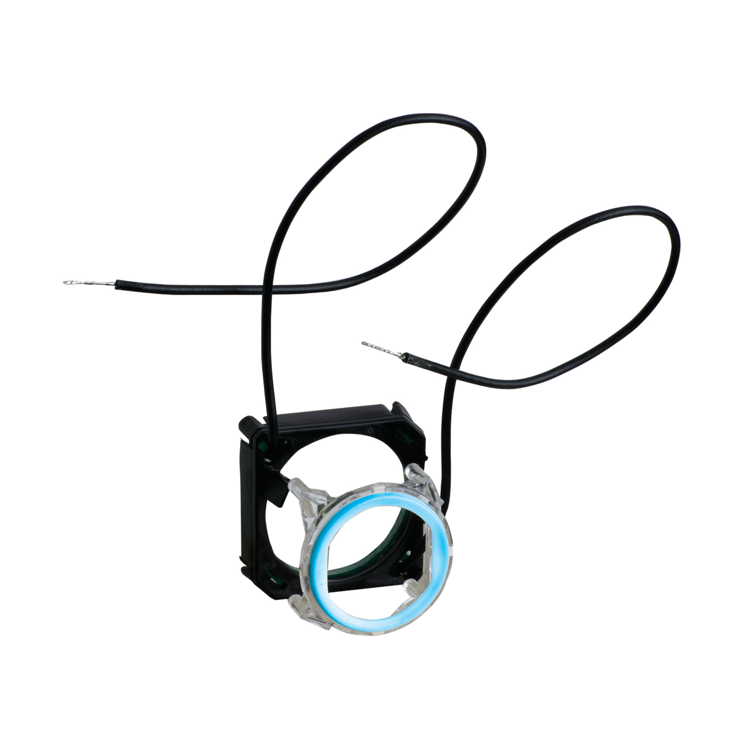 Excel Life Blue LED Ring Indicator Mechanism for Rocker Switches Black ...