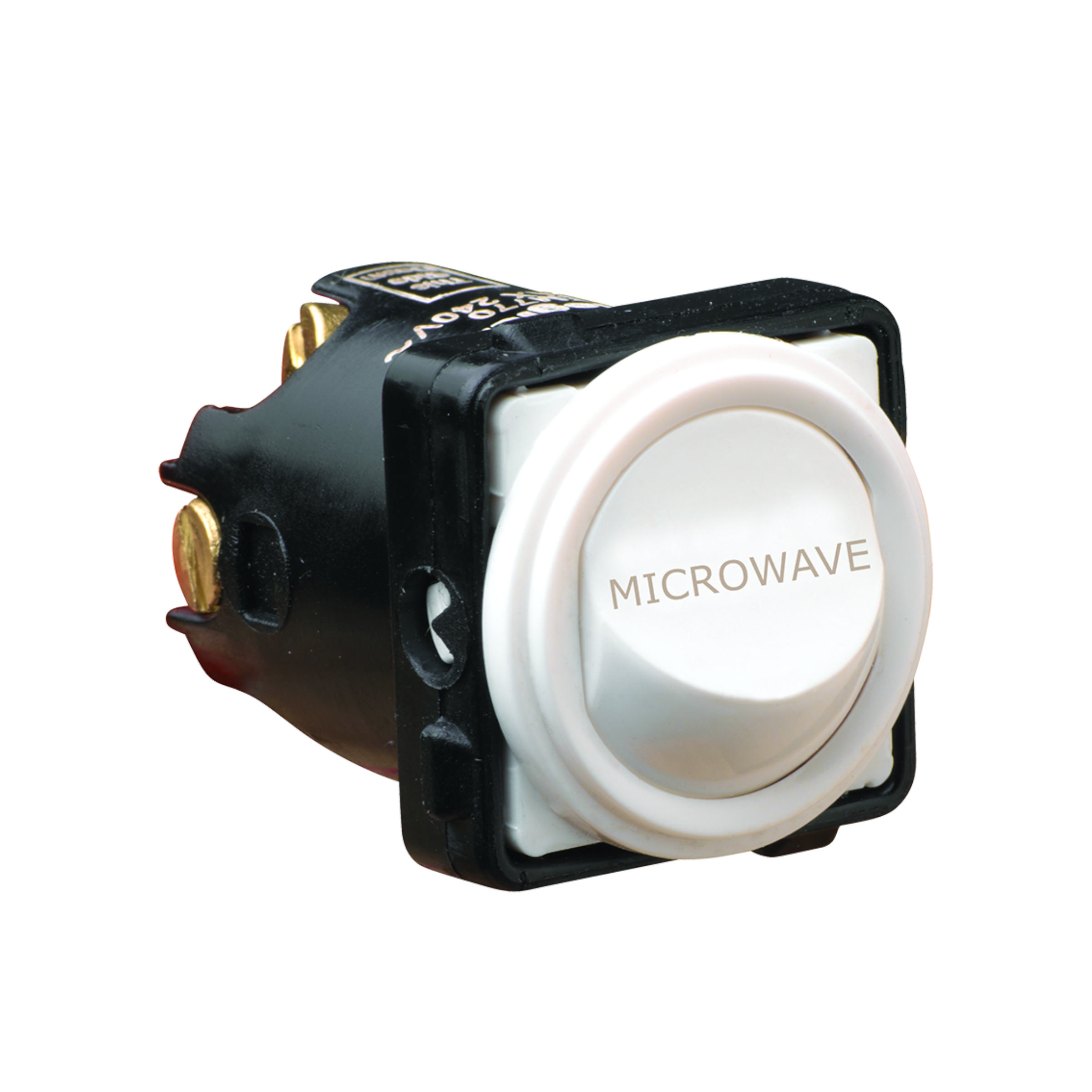 Excel Life 16A 2 Way "MICROWAVE" Engraved Rocker Switch Mechanism White ...