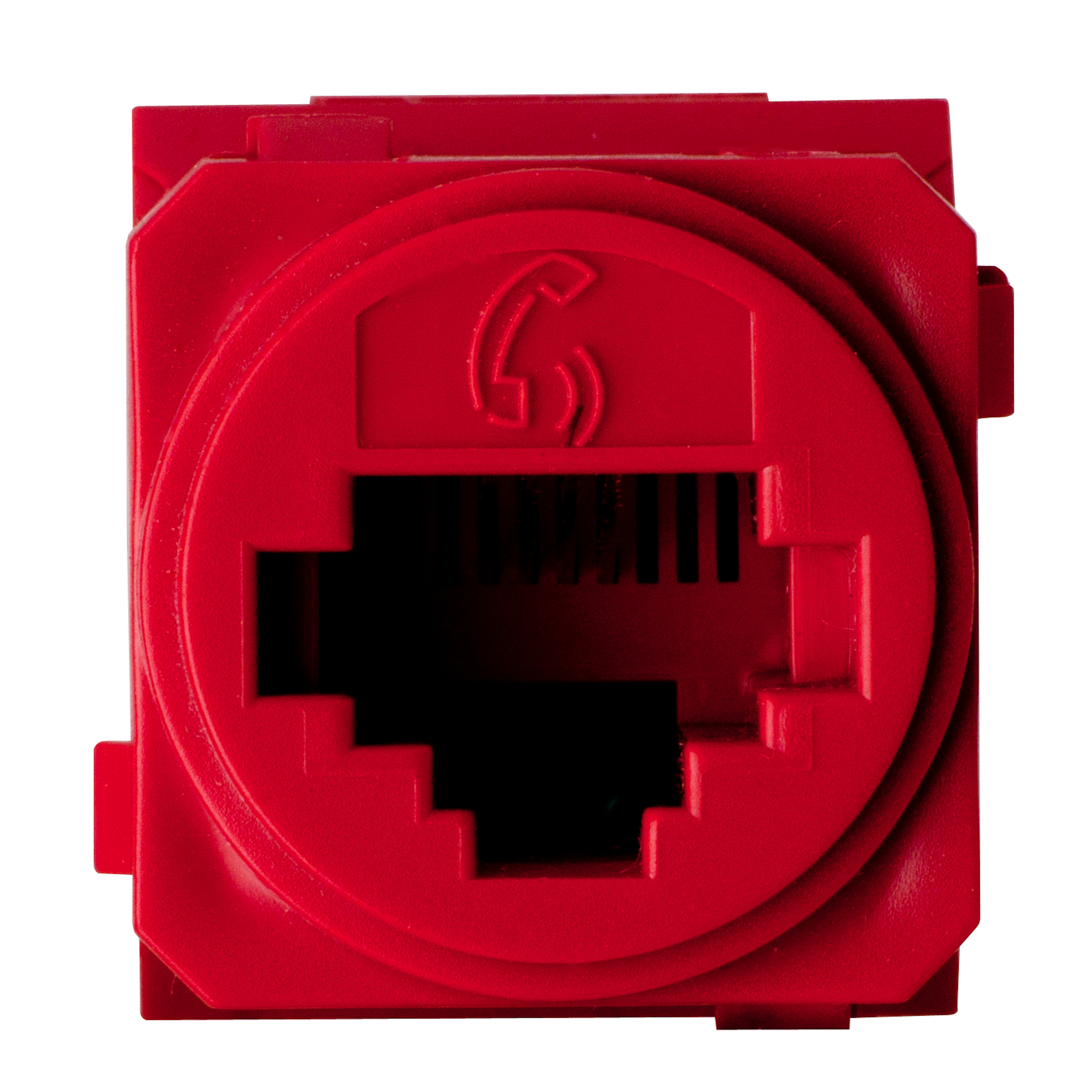 Excel Life Cat3 Phone Socket Red | EMRJ11C3RD | 9321001400110 | Legrand