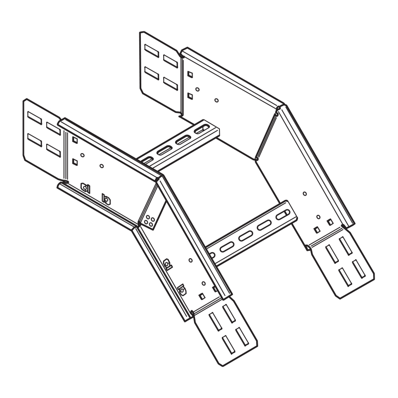 Swifts Extra Heavy Duty Pre-Galvanised Steel Cable Ladder 45° 300mm ...