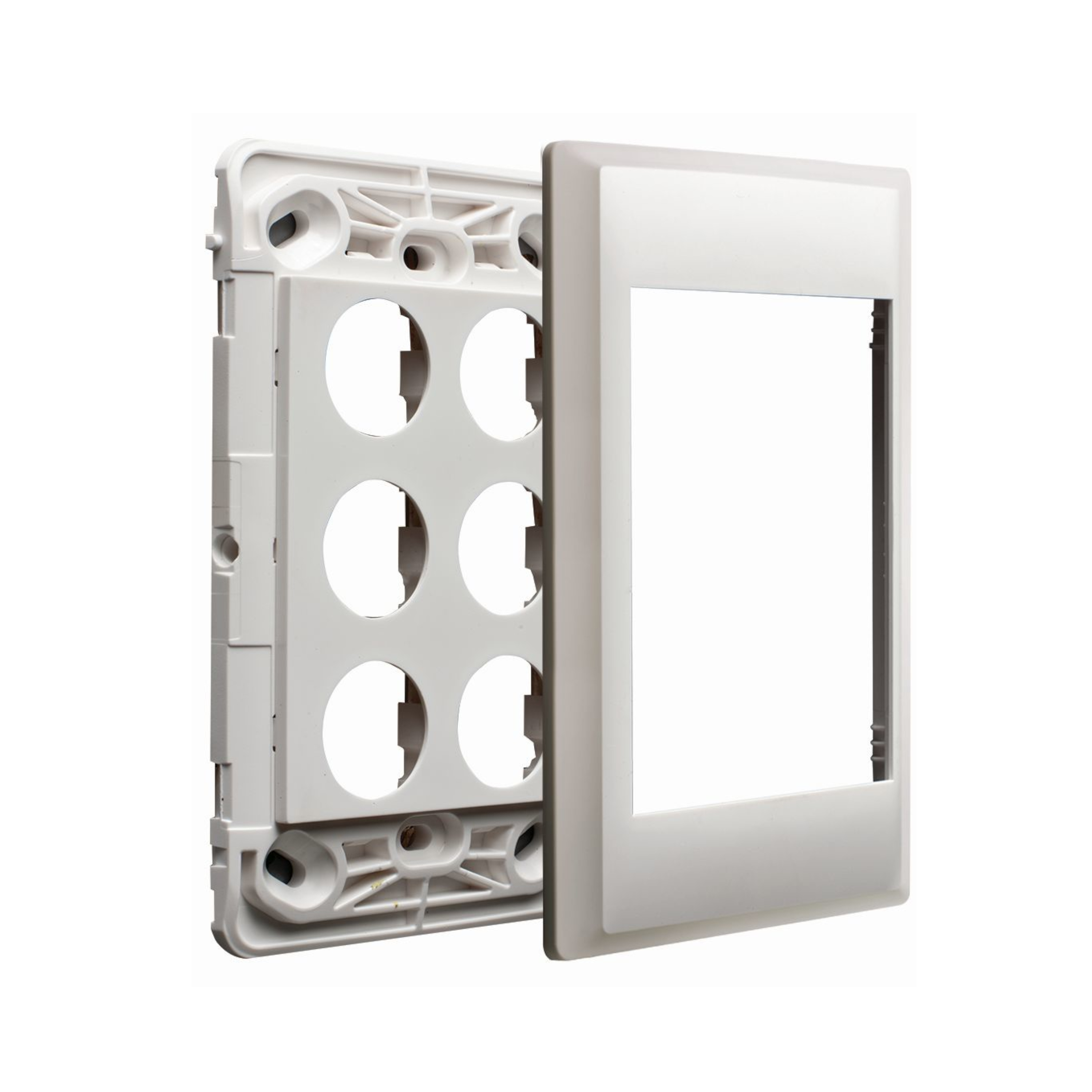 Excel Life Secure Plate 6 Gang Grid & Plate White | ES770/6GPLWE ...