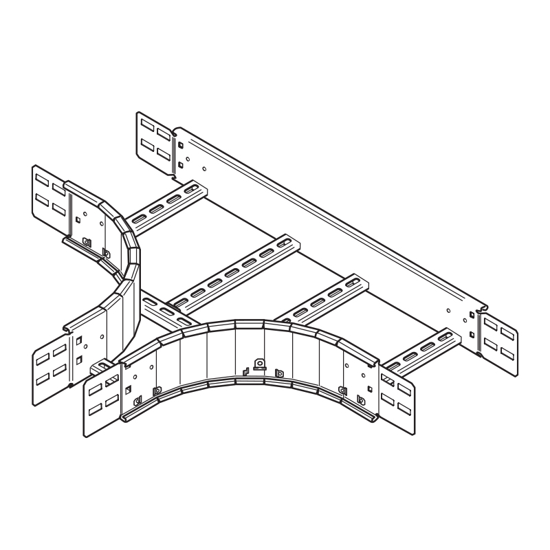 Swifts Extra Heavy Duty Pre-Galvanised Steel Cable Ladder 300mm Radius ...