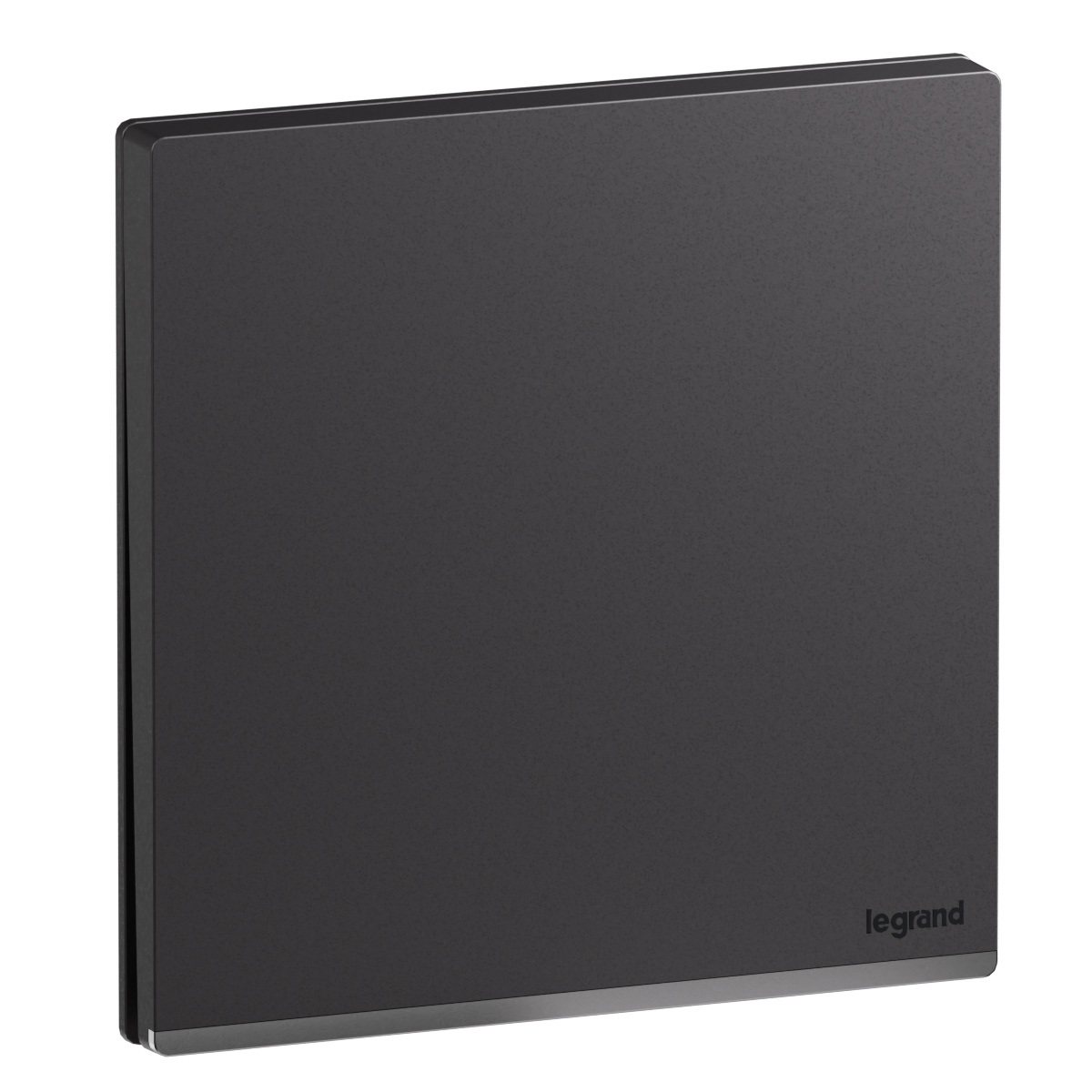 Galion Up - 1G 10A push button dark silver - 250V AC - Screw terminal ...