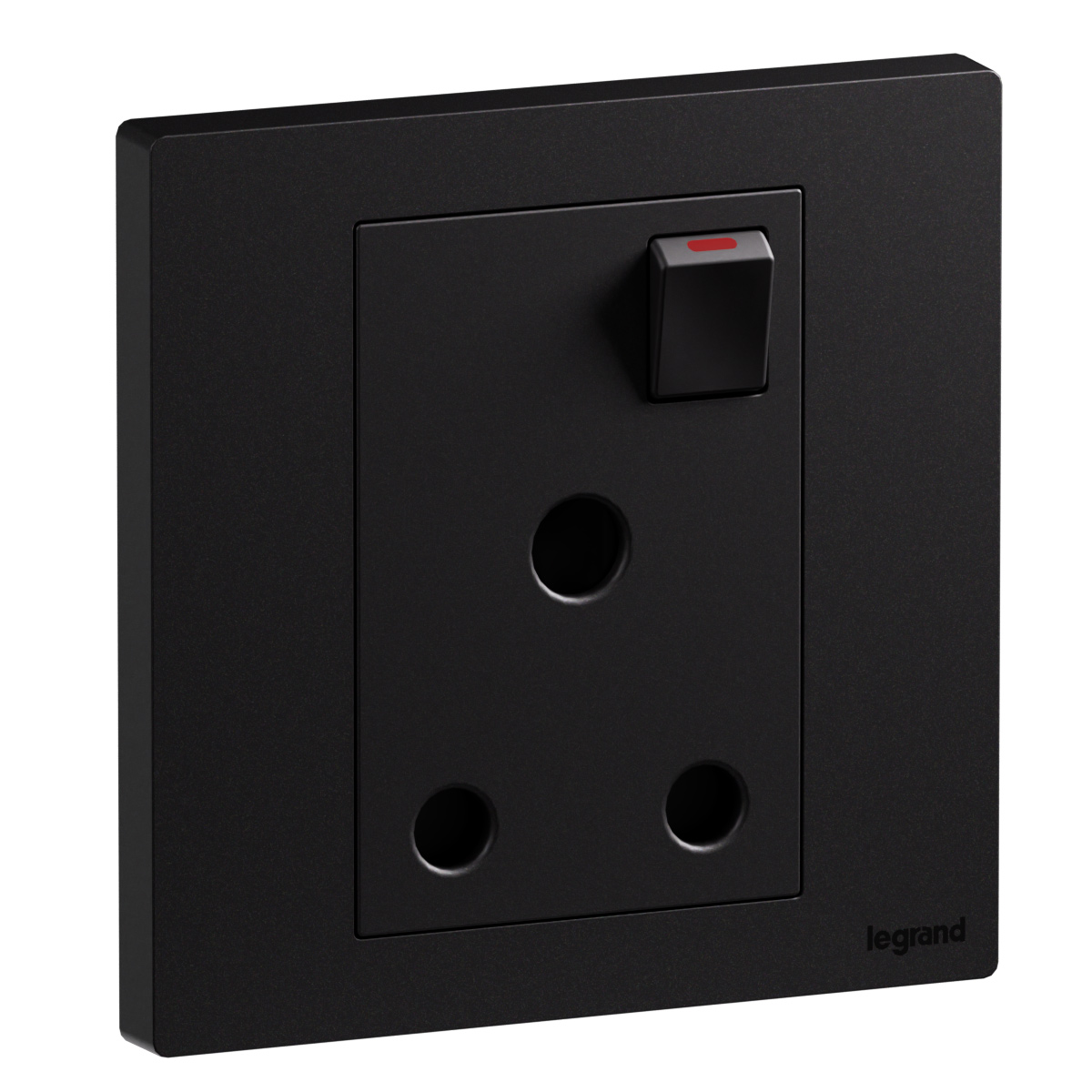 Galion Up - 1G BS 15A switched socket graphite - 250V AC - Flush ...