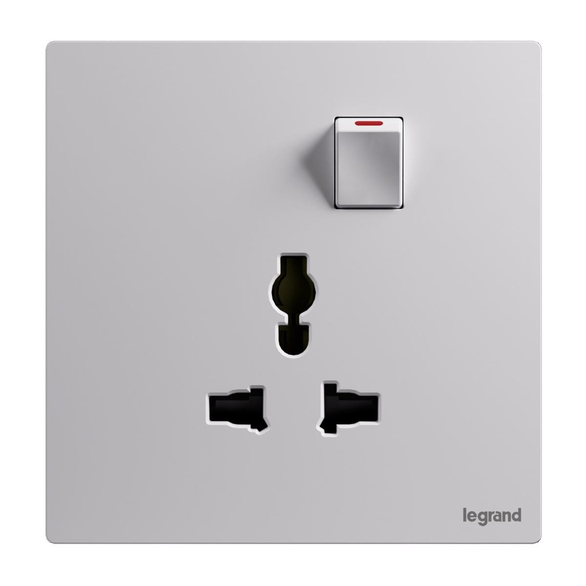 Galion Up - 1G multistandard 16A switched socket - Matt White - 250V AC ...