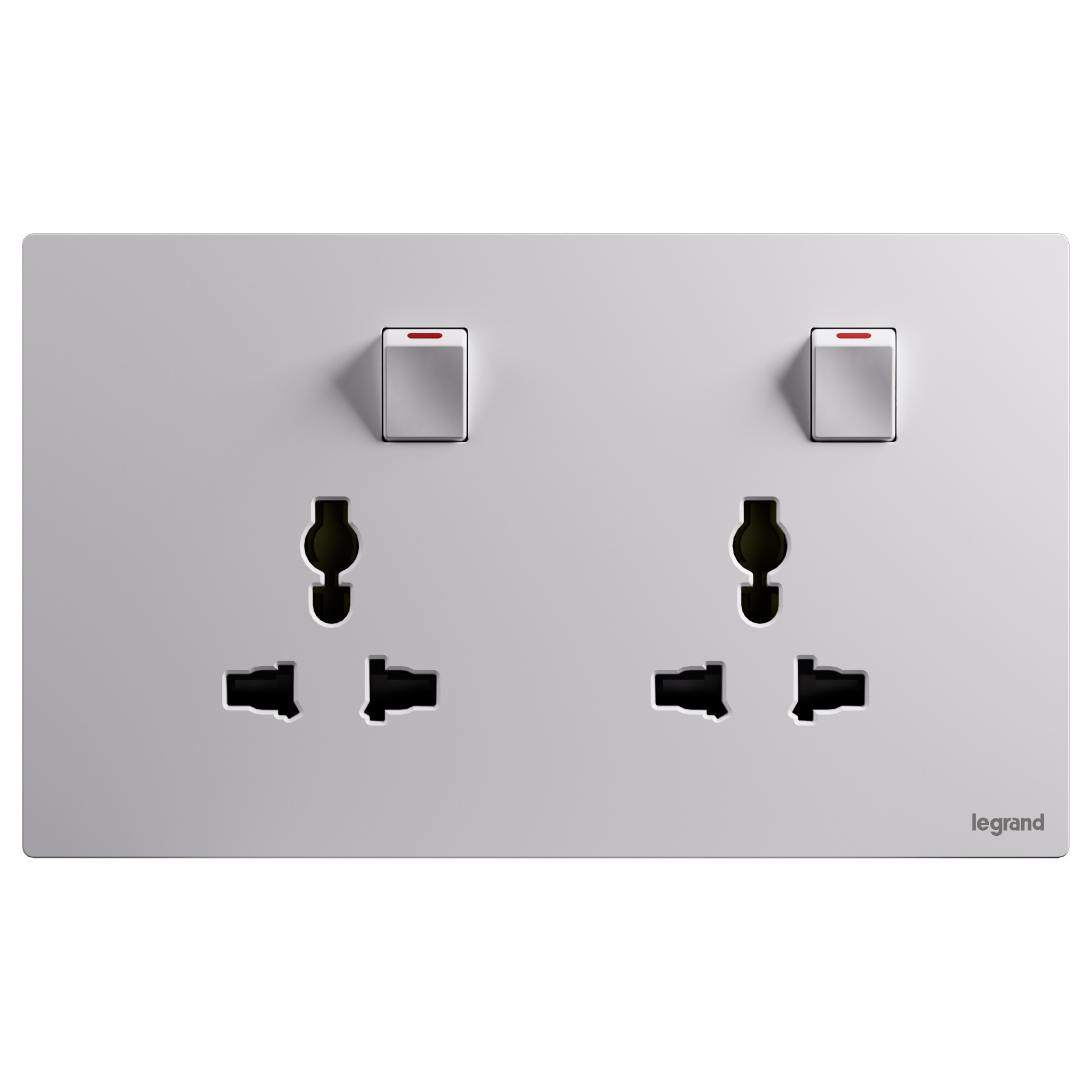 Galion Up - 2G multistandard 16A switched socket - Matt white finish ...