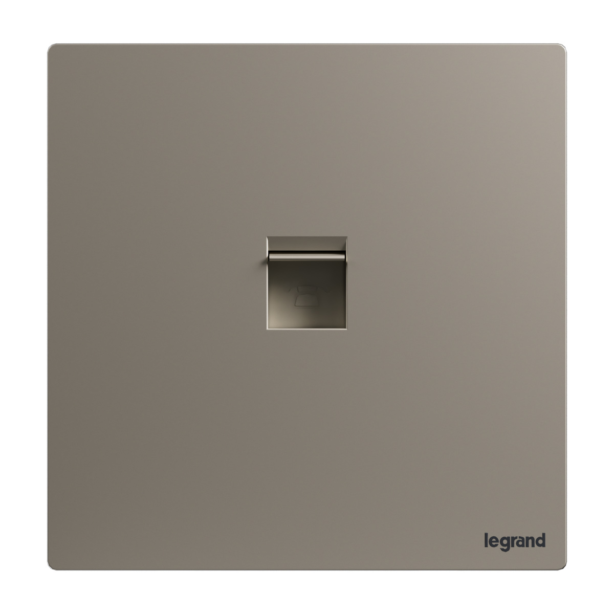 RJ11 socket champagne - Surface/Flush mounting - IP20 protection - Dust ...
