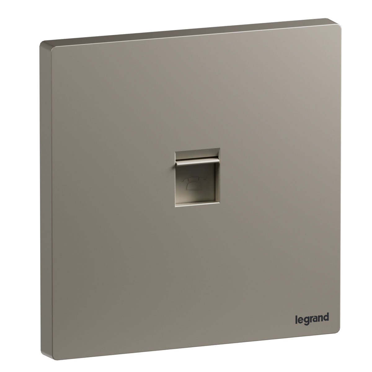 RJ11 socket champagne - Surface/Flush mounting - IP20 protection - Dust ...