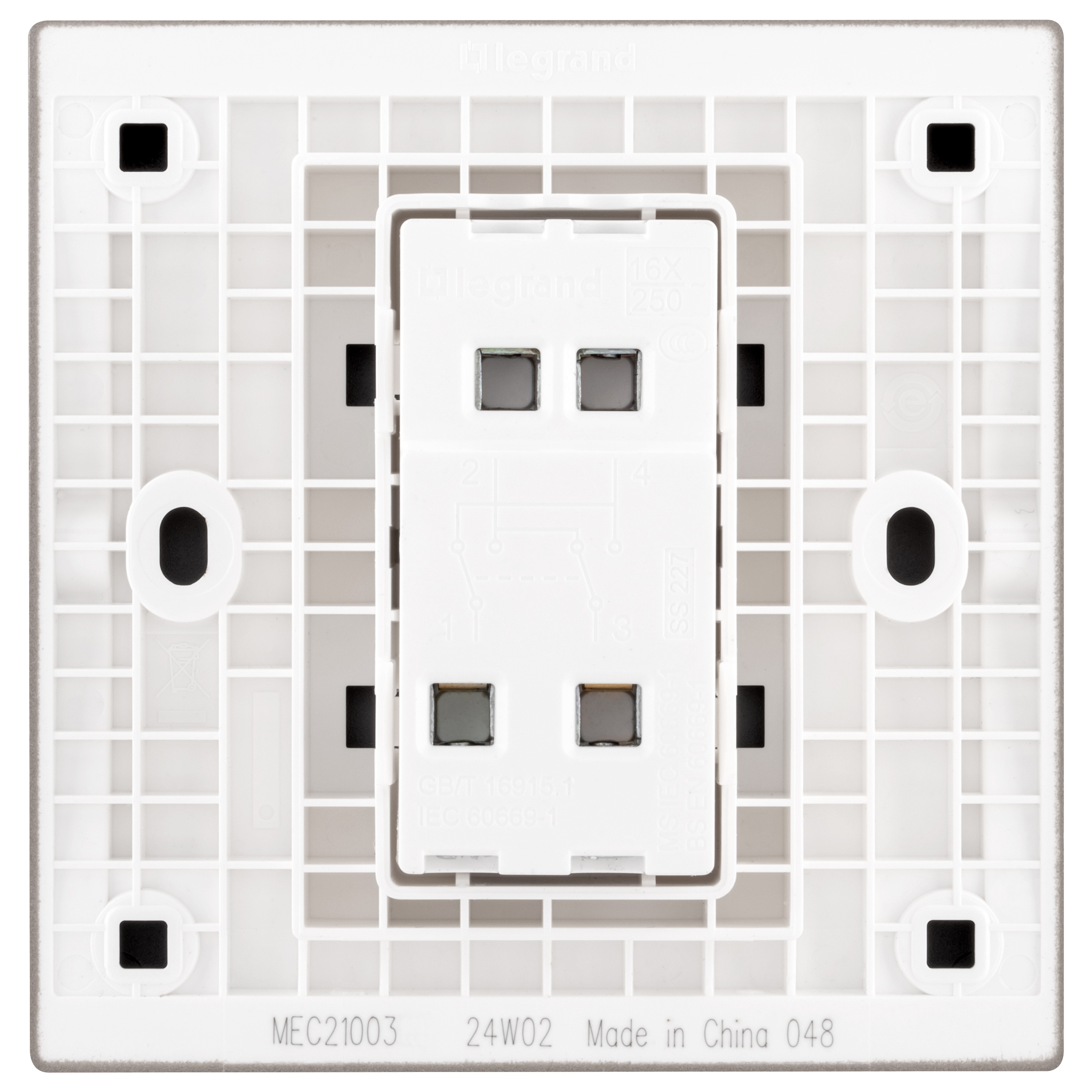 Obria 1 gang Intermediate 16Ax Switch Dark Silver | MEC21003SL ...