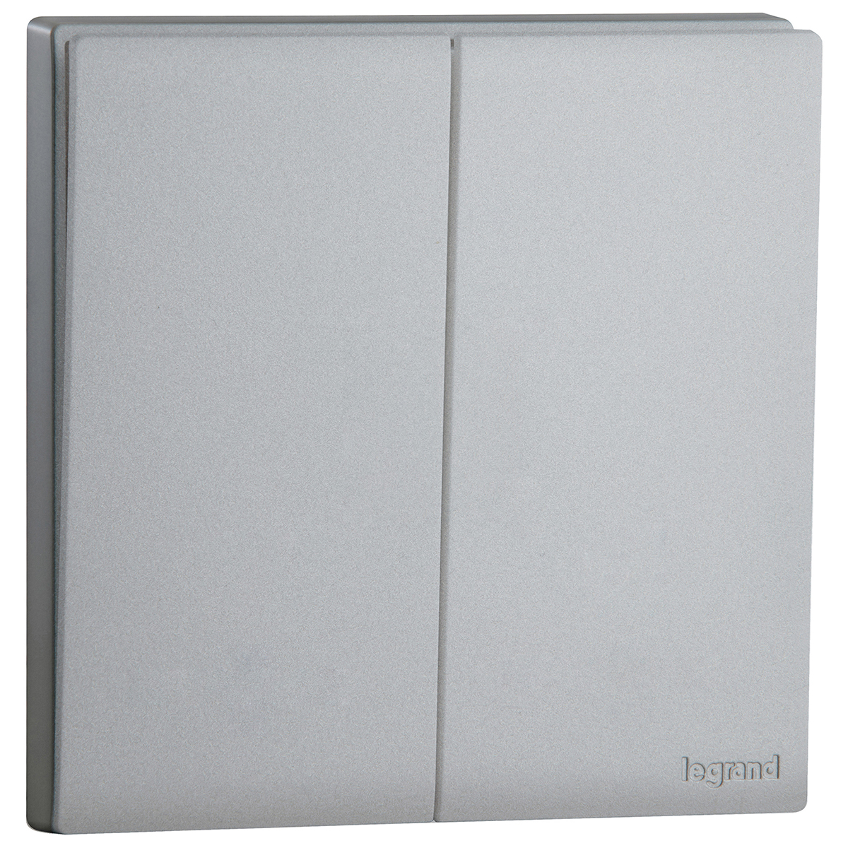 Obria 2 gang 1W 16Ax Switch Dark Silver | MEC21005SL | 3414972666725 ...