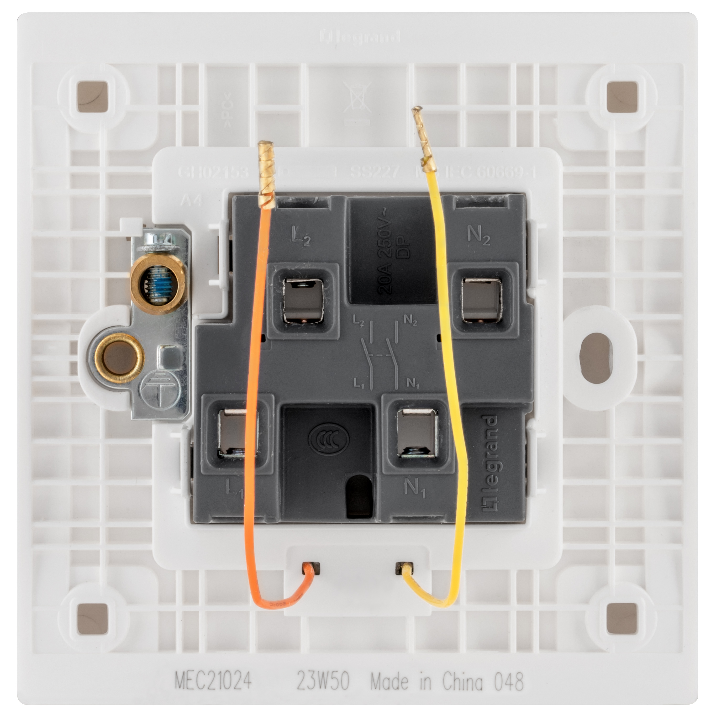 Obria 1 gang 1W 20A Dp Switch With Led Indicator And Earth Connexion ...