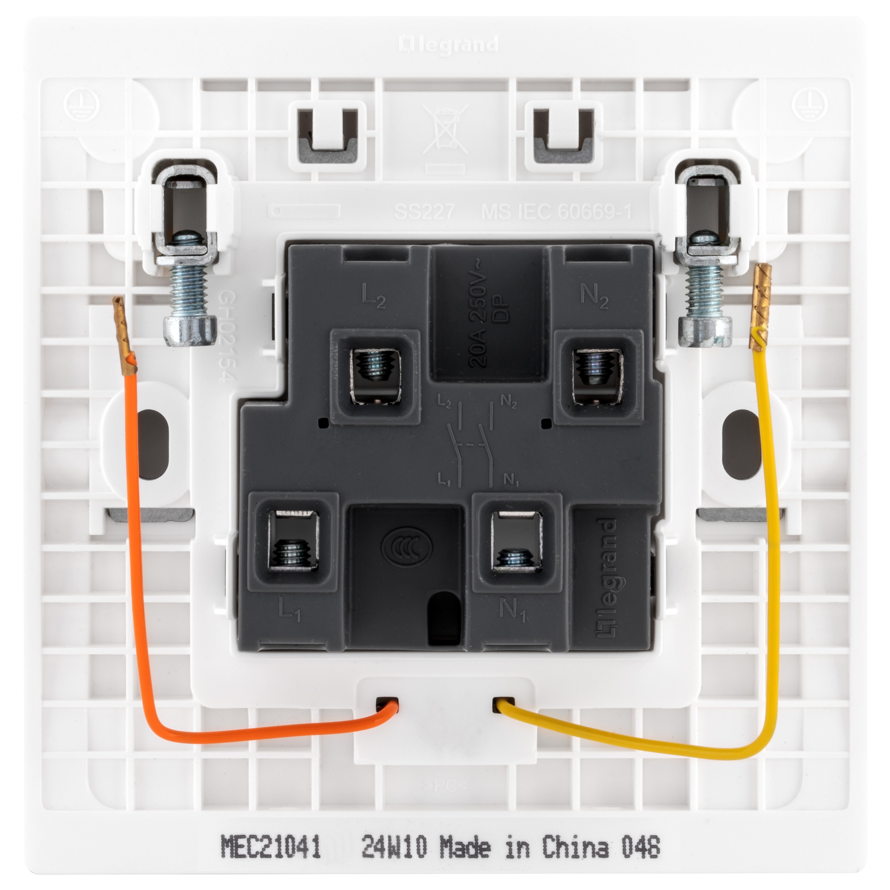 Obria 1 gang 1W 20A Dp Switch With Led And 2 Earth Terminal - Matt ...