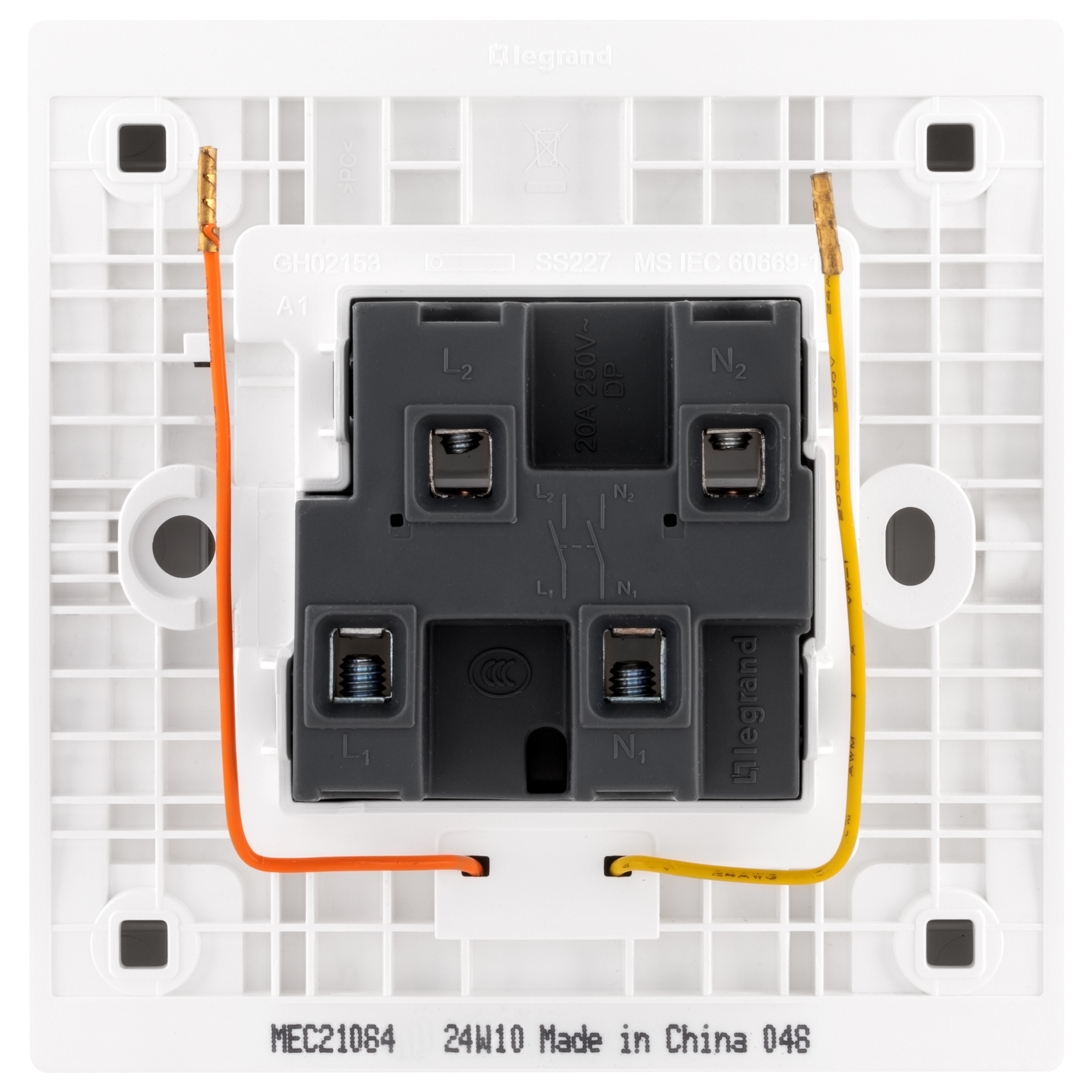 Obria 1 gang 1W 20A Dp Switch + Neon Champagne | MEC21084CH ...