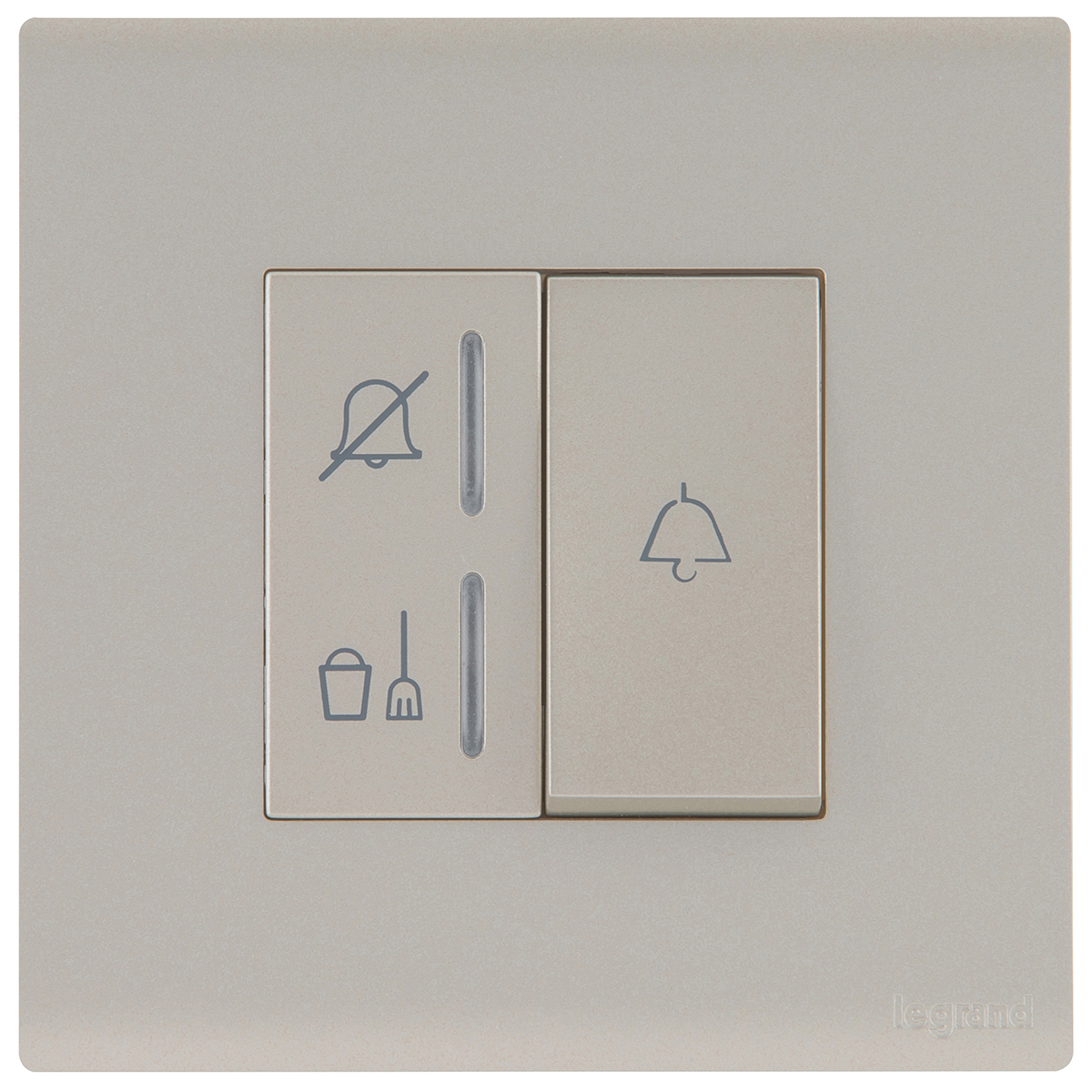 Obria External Panel Control Push Button Dnd/Mur - Champagne | MEC27072CH | 3414972669924 | Legrand