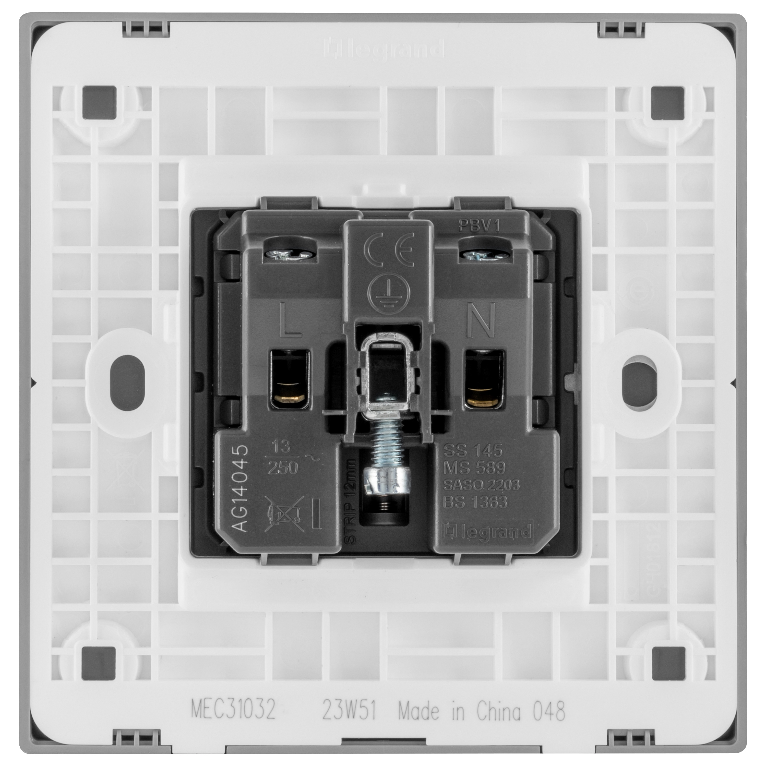 Obria 1 gang Bs 13A Unswitched Socket Dark Silver | MEC31032SL ...