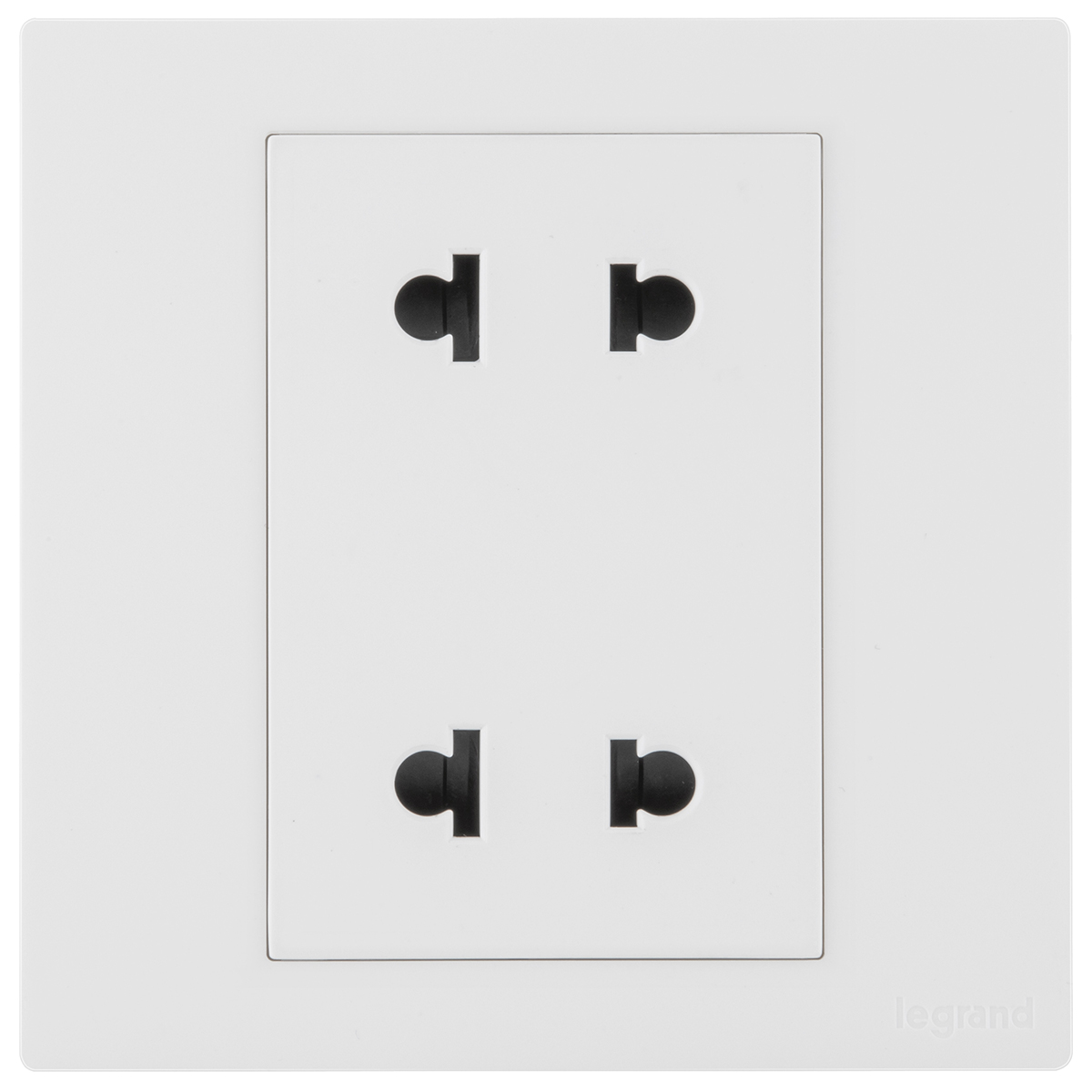 Obria 1 gang 2X2P 16A Euro-Us Socket - Matt White | MEC31047WH ...