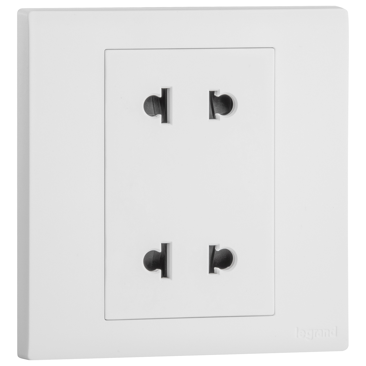 Obria 1 gang 2X2P 16A Euro-Us Socket - Matt White | MEC31047WH ...