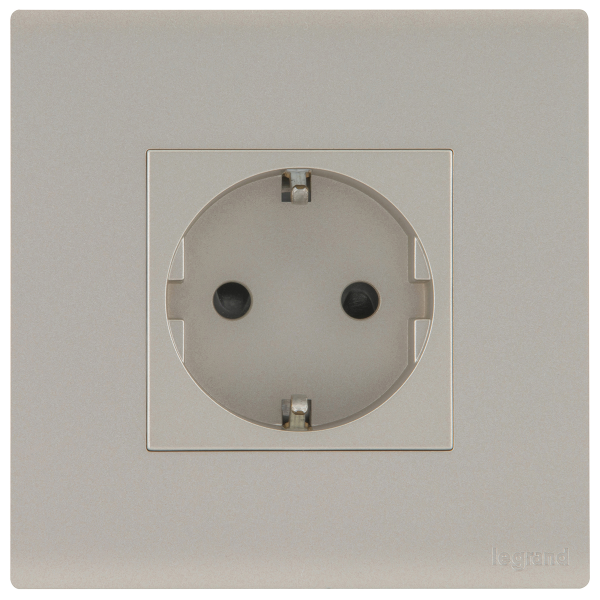 Obria 1 gang German Socket 16A 2 Poles + Earth - Champagne | MEC31050CH ...