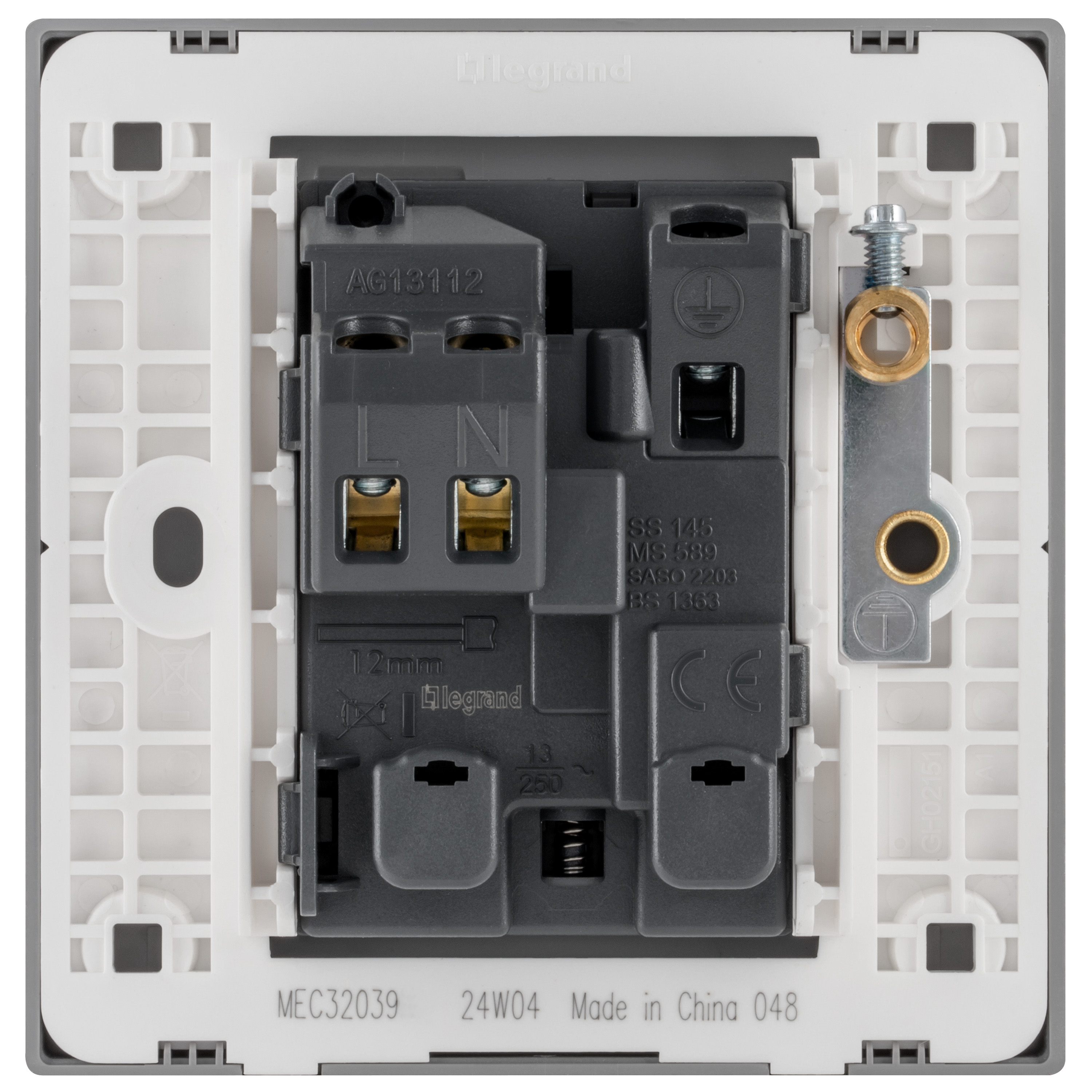 Obria 1 gang BS 13A Dp Switched Socket + 2 Earth Terminal - Rose Gold | MEC32039RG ...