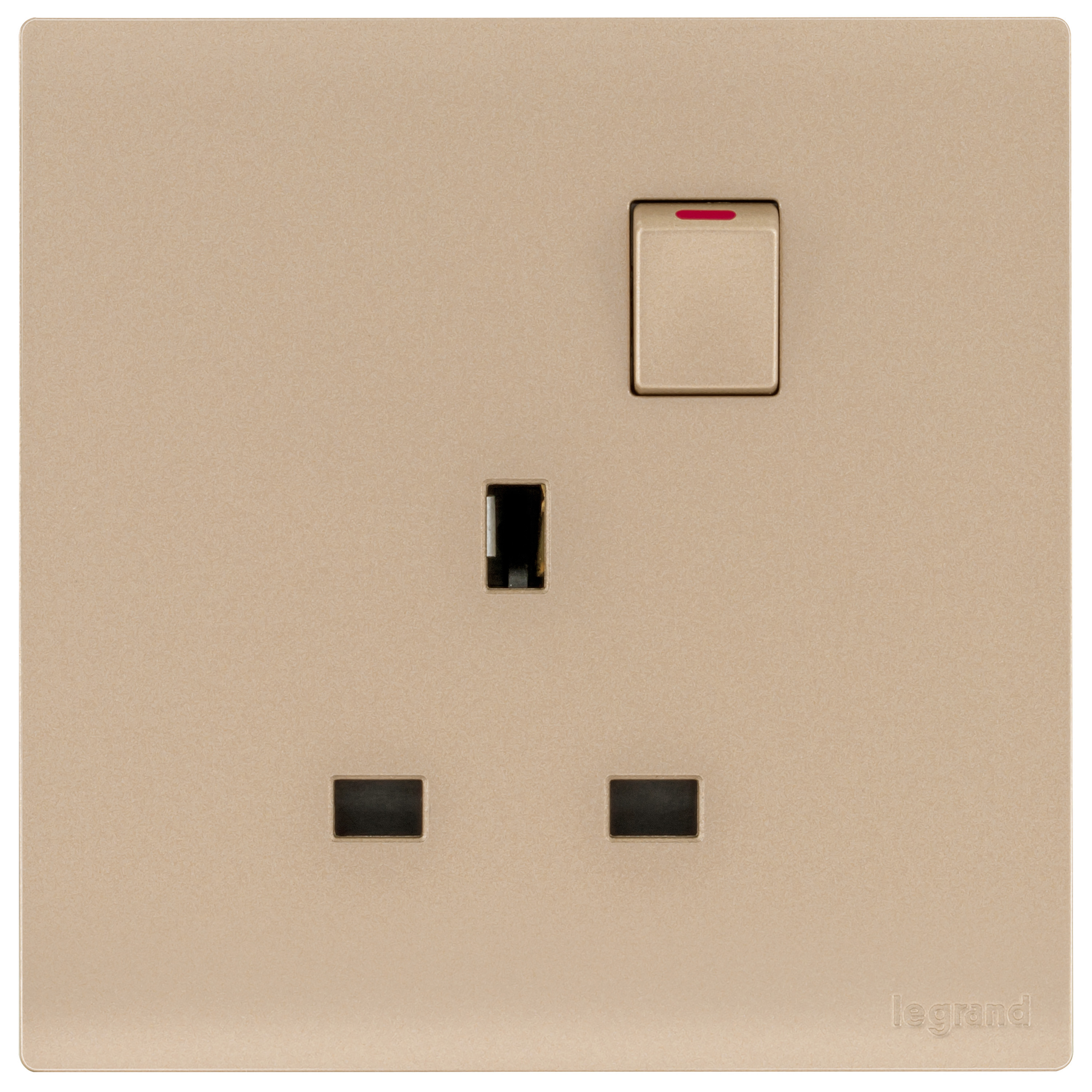 Obria 1 gang BS 13A Dp Switched Socket + 2 Earth Terminal - Rose Gold | MEC32039RG ...
