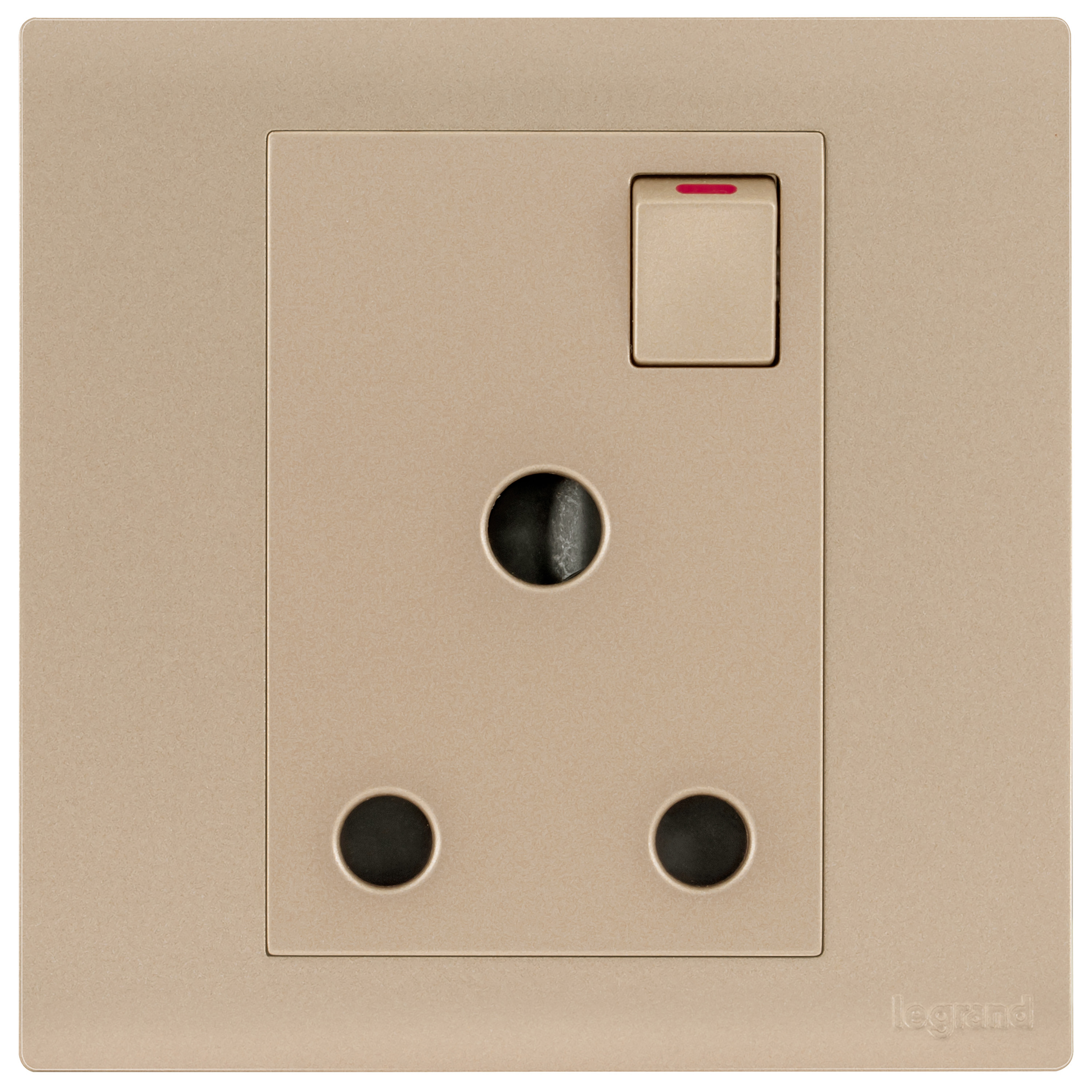 Obria 1 gang BS 15A Switched Socket - Rose Gold | MEC32042RG ...