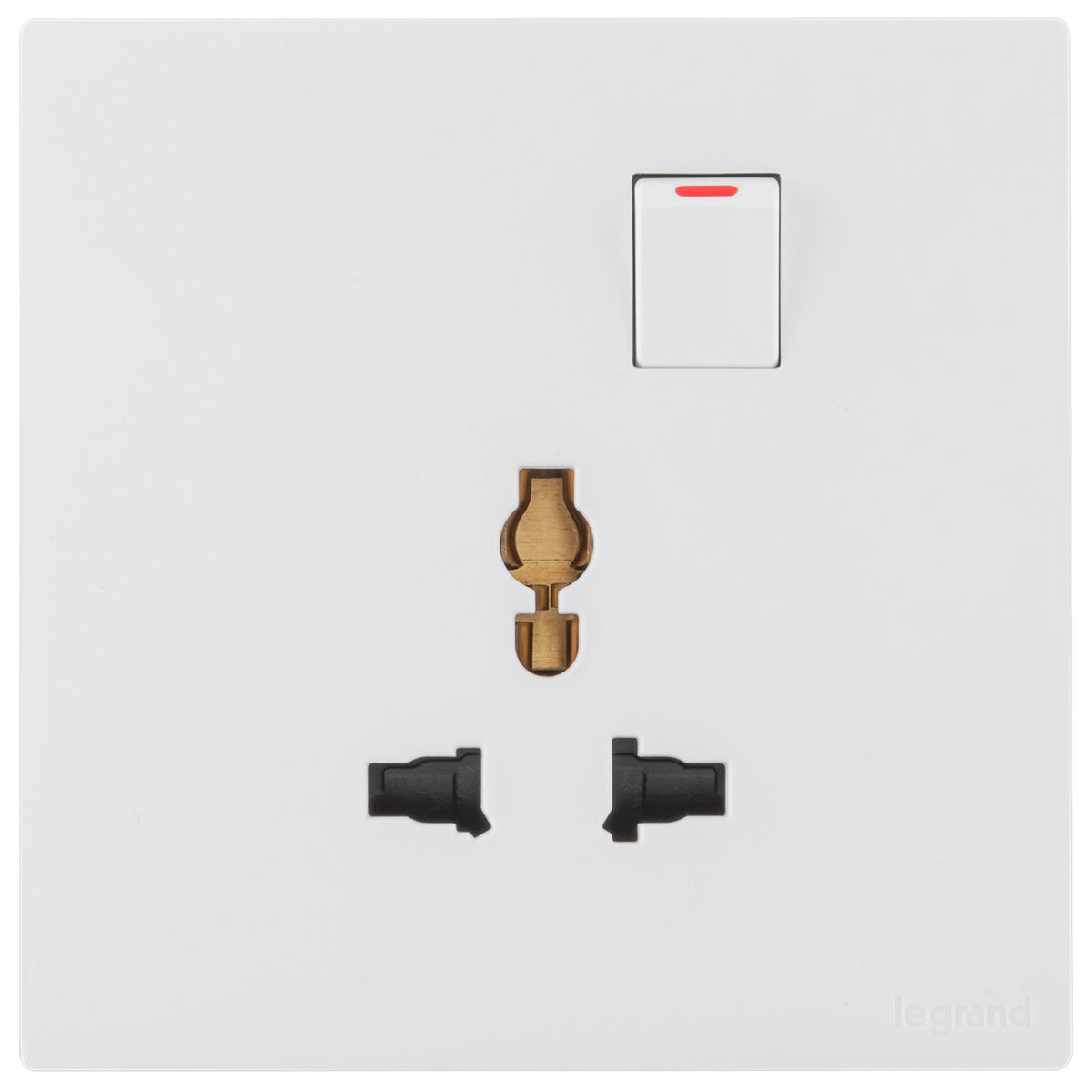 Obria 1 gang 16A Multistandard Switched Socket - Matt White ...
