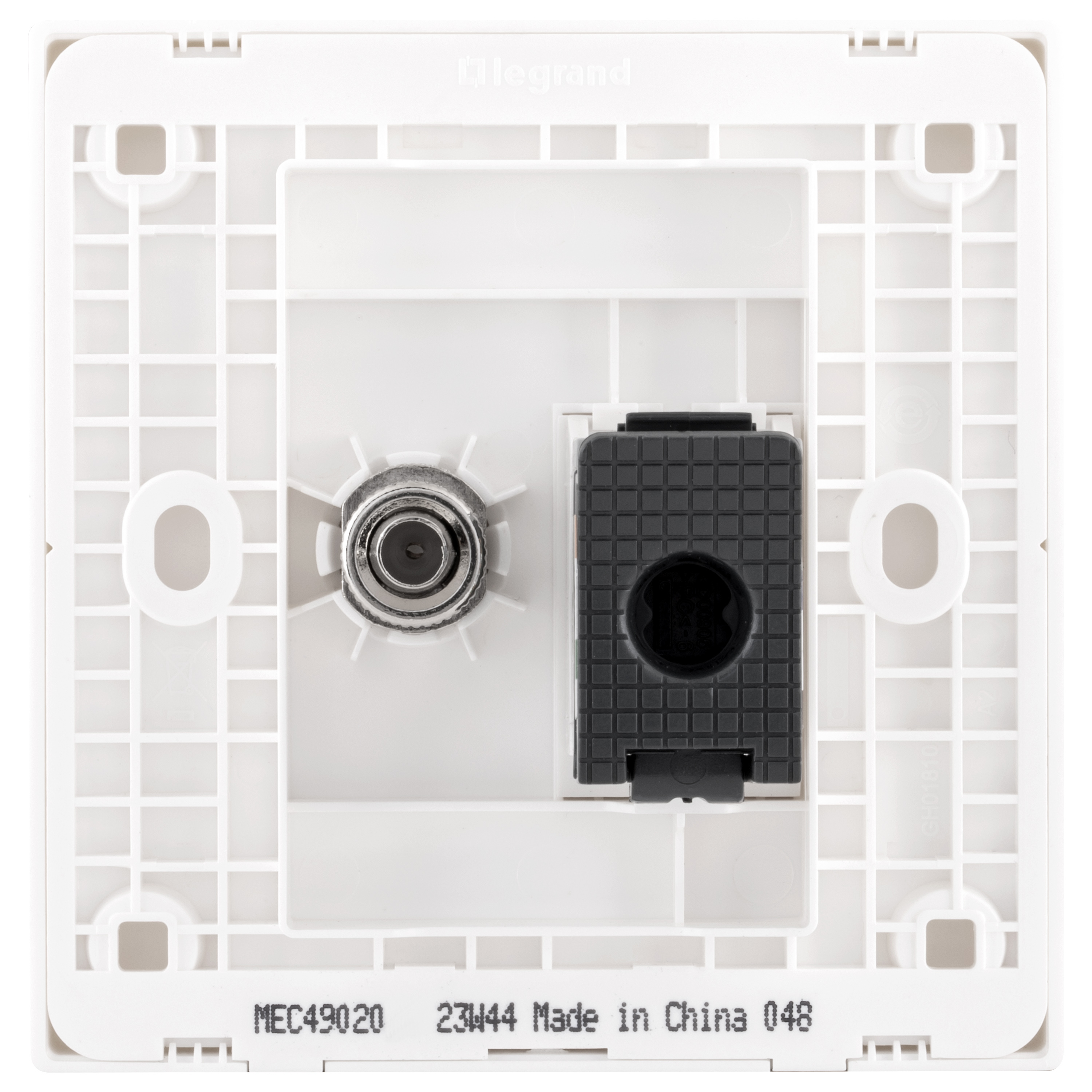 Obria TV Female + RJ45 Cat 6 Socket - Surface/Flush Mounted - IP20 ...