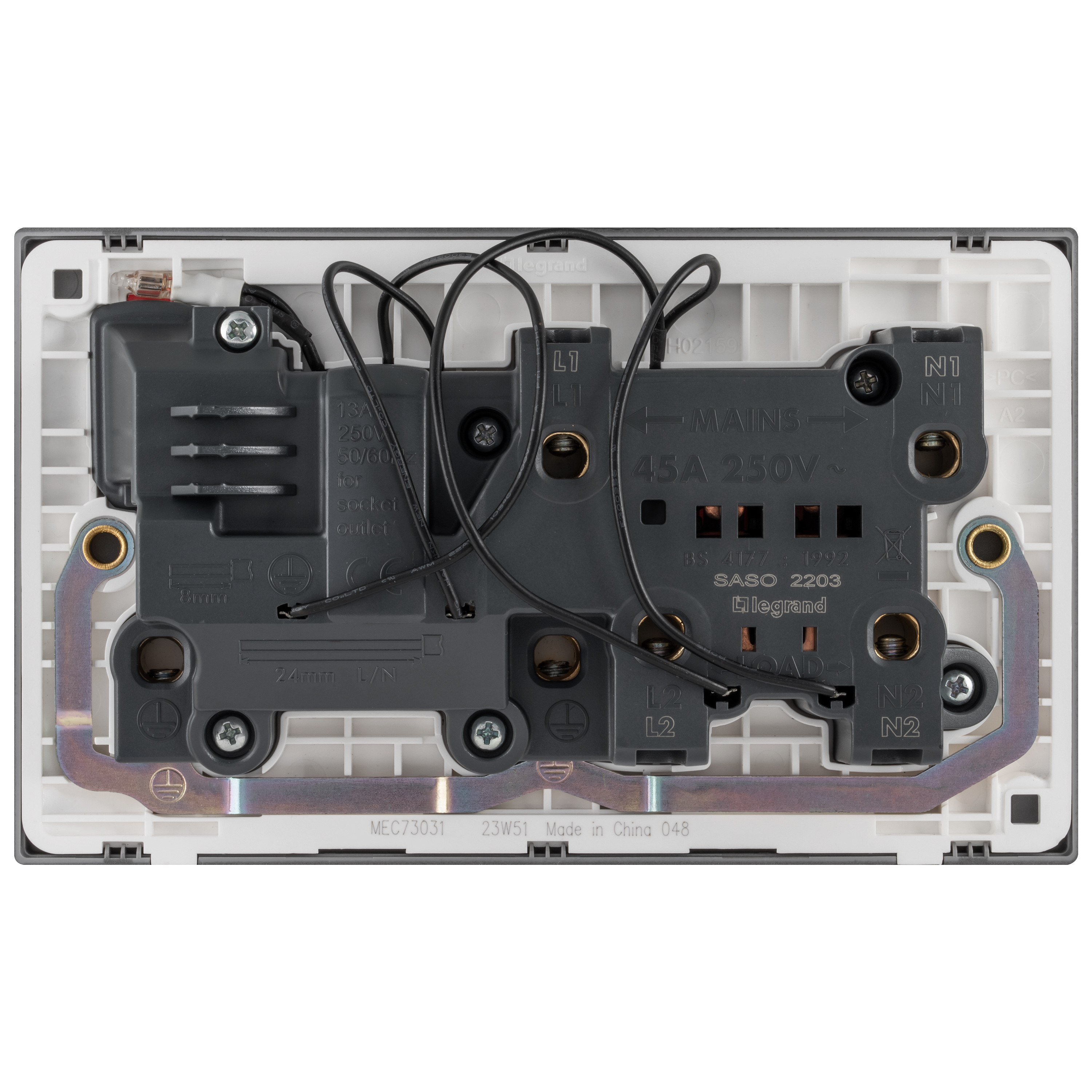 Obria 45A Cooker Unit - Matt Black | MEC73031BL | 3414972676892 | Legrand