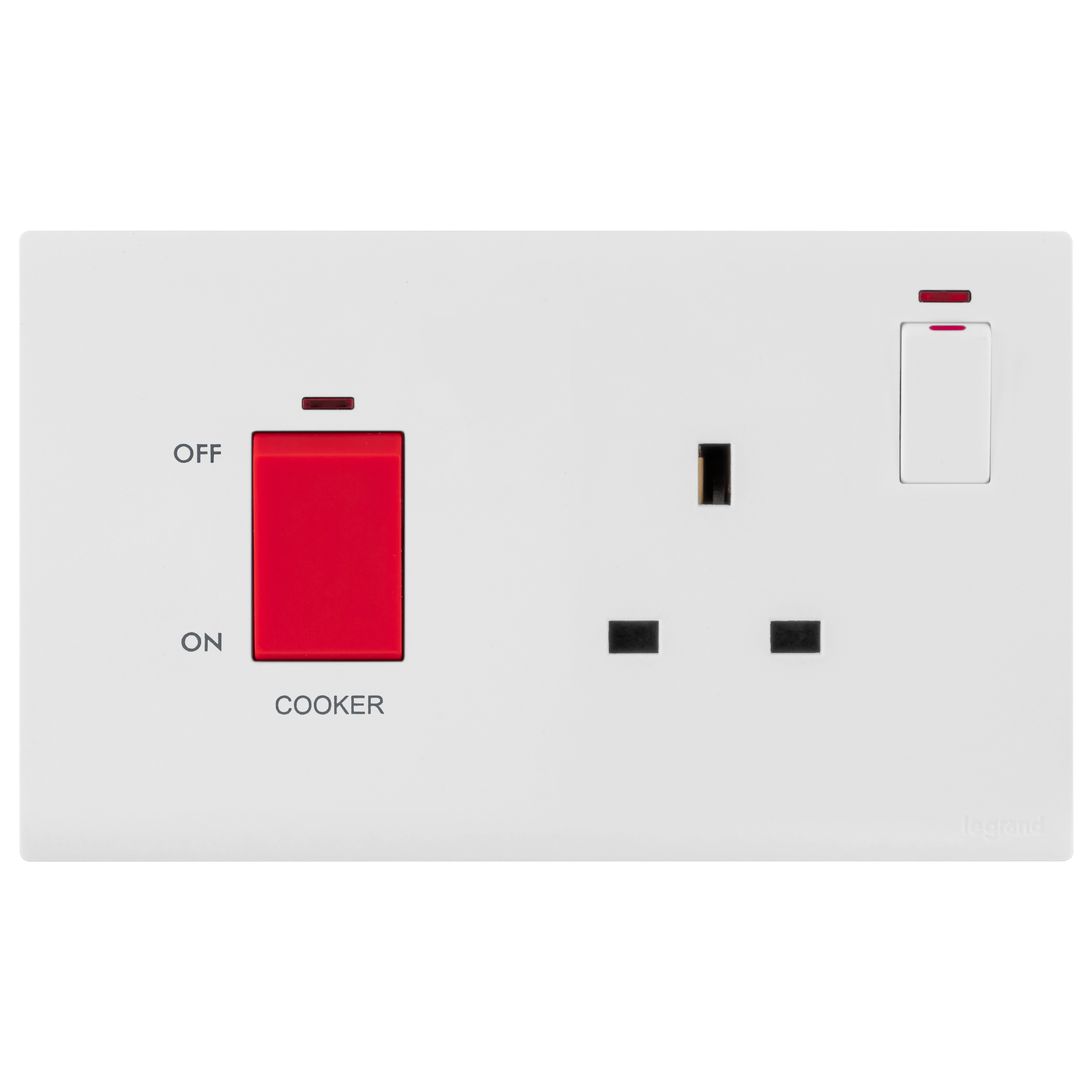 Obria 45A Cooker Unit - Matt White | MEC73031WH | 3414972677011 | Legrand