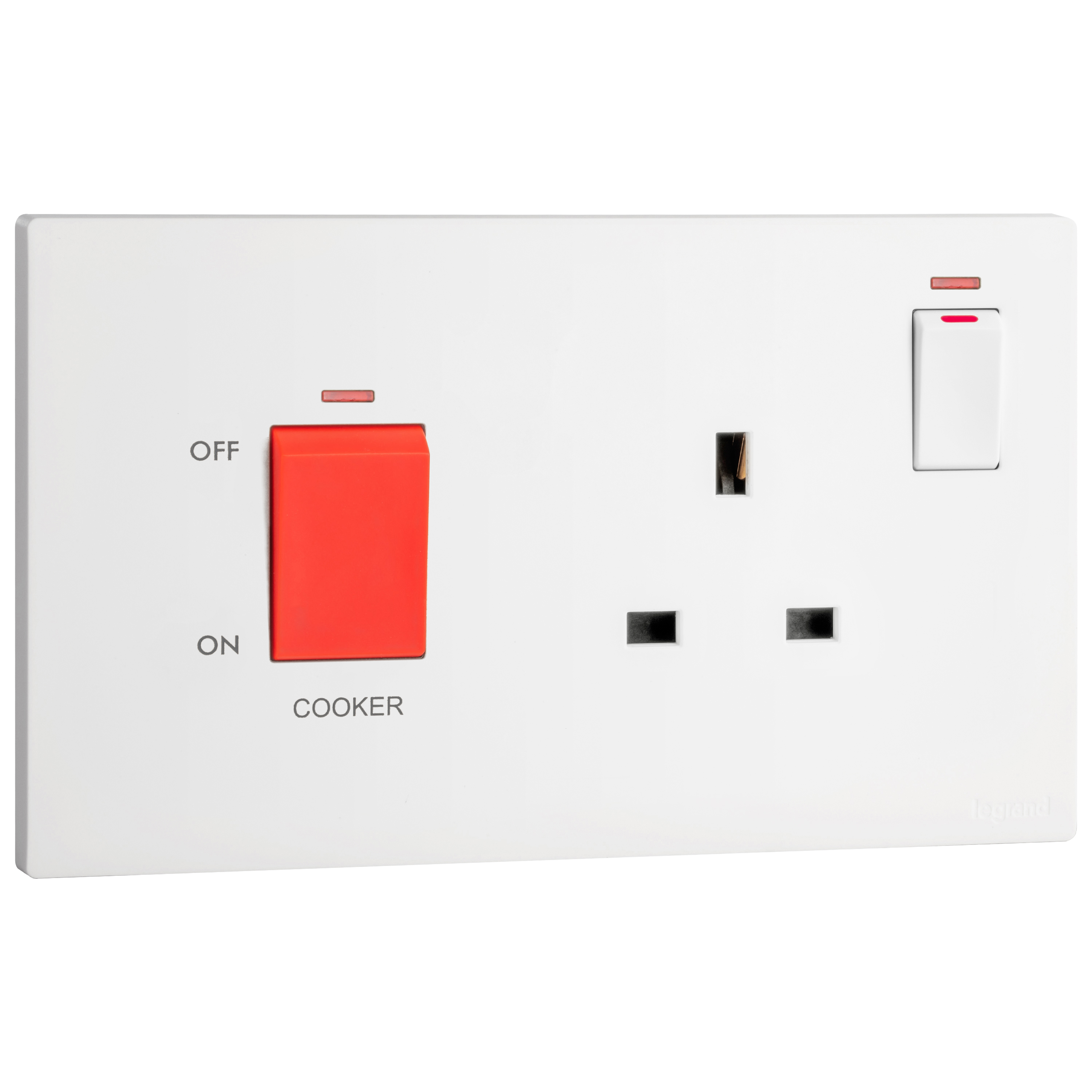 Obria 45A Cooker Unit - Matt White | MEC73031WH | 3414972677011 | Legrand