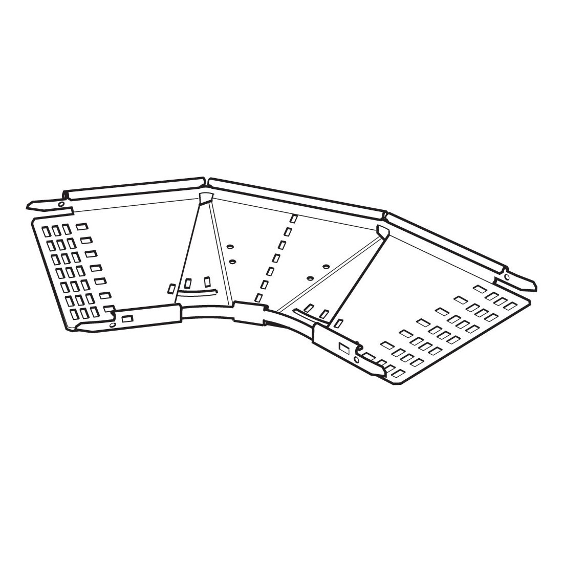 Swifts Medium Duty Zinc Magnesium Steel Cable Tray Adjustable Bend ...